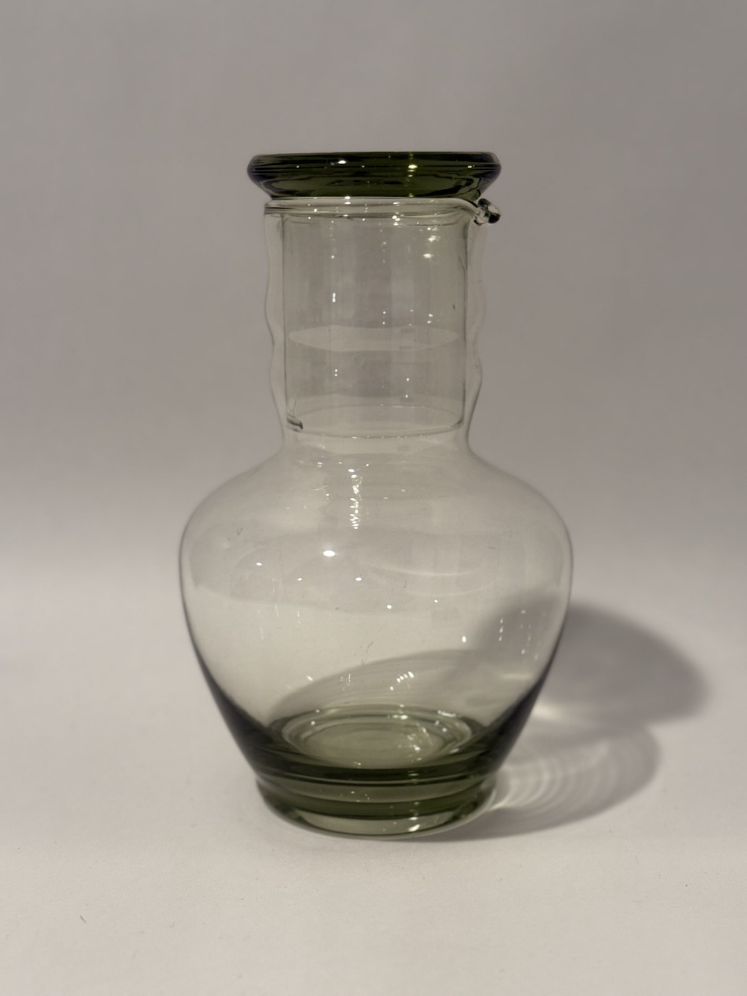 Vintage Dunbar Glass Co Tumble Up Bedside Water Carafe Pitcher Bottle ...