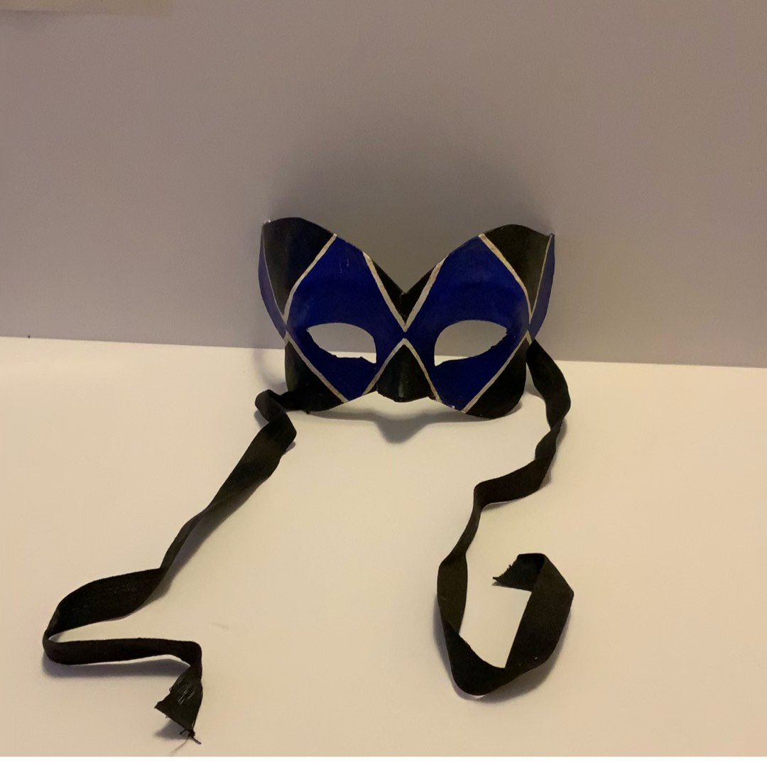 Beautiful Vintage Carnival Face Masquerade Mask Most Likely Made In ...
