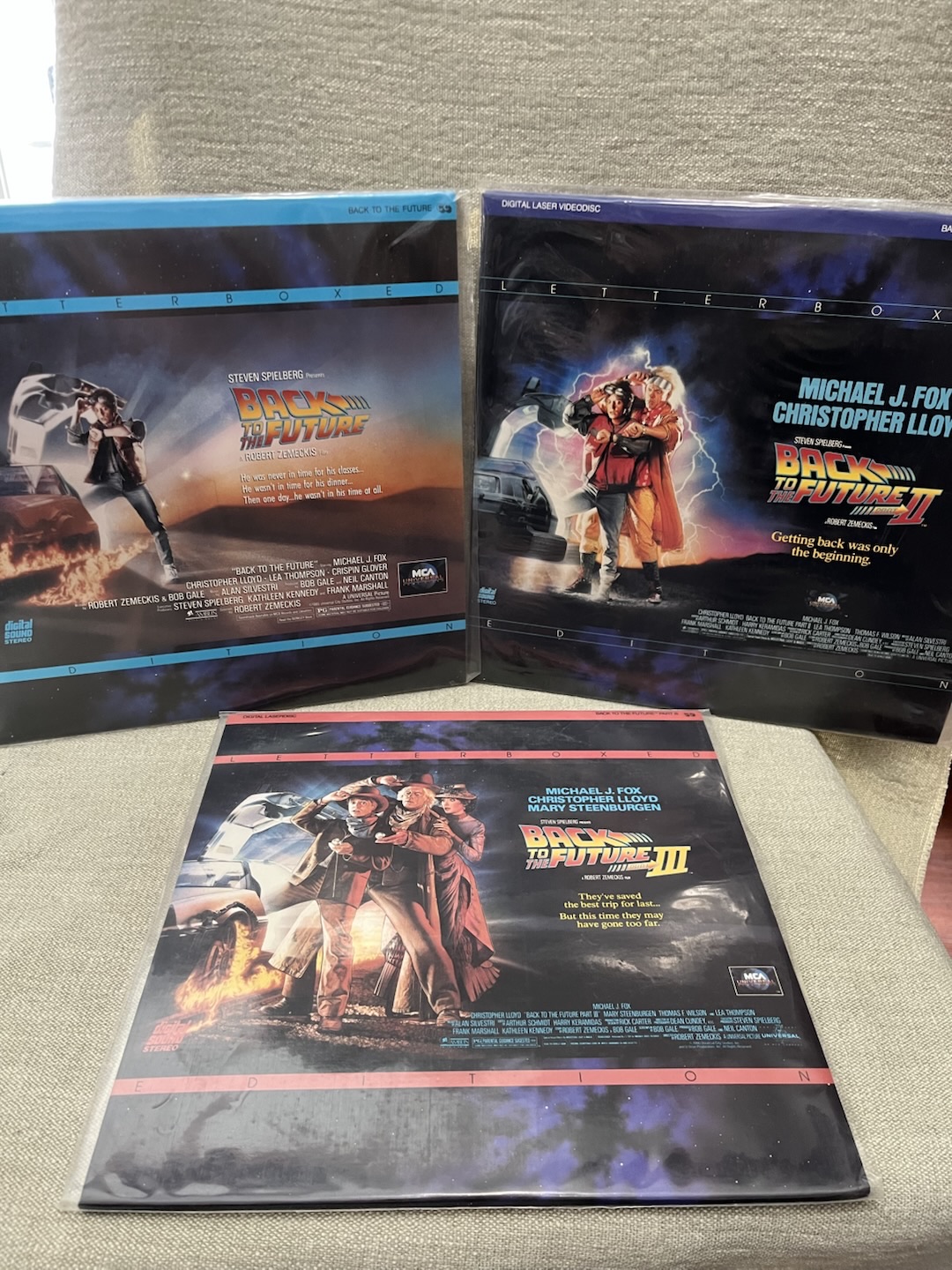 Back to the Future I II III LaserDisc LOT Extended Play Letterbox 1985 1990