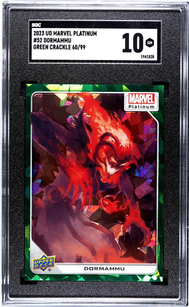 Dormammu 2023 Upper Deck Marvel Platinum Green Crackle /99 #52 SGC 10GM POP 1