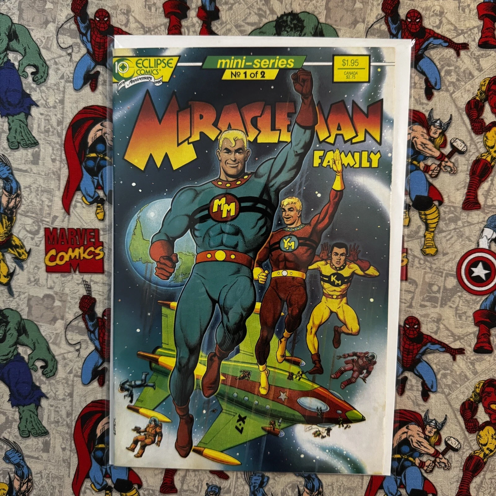 MIRACLEMAN FAMILY #1 & #2 Complete Mini-Series Set Eclipse Comics 1988