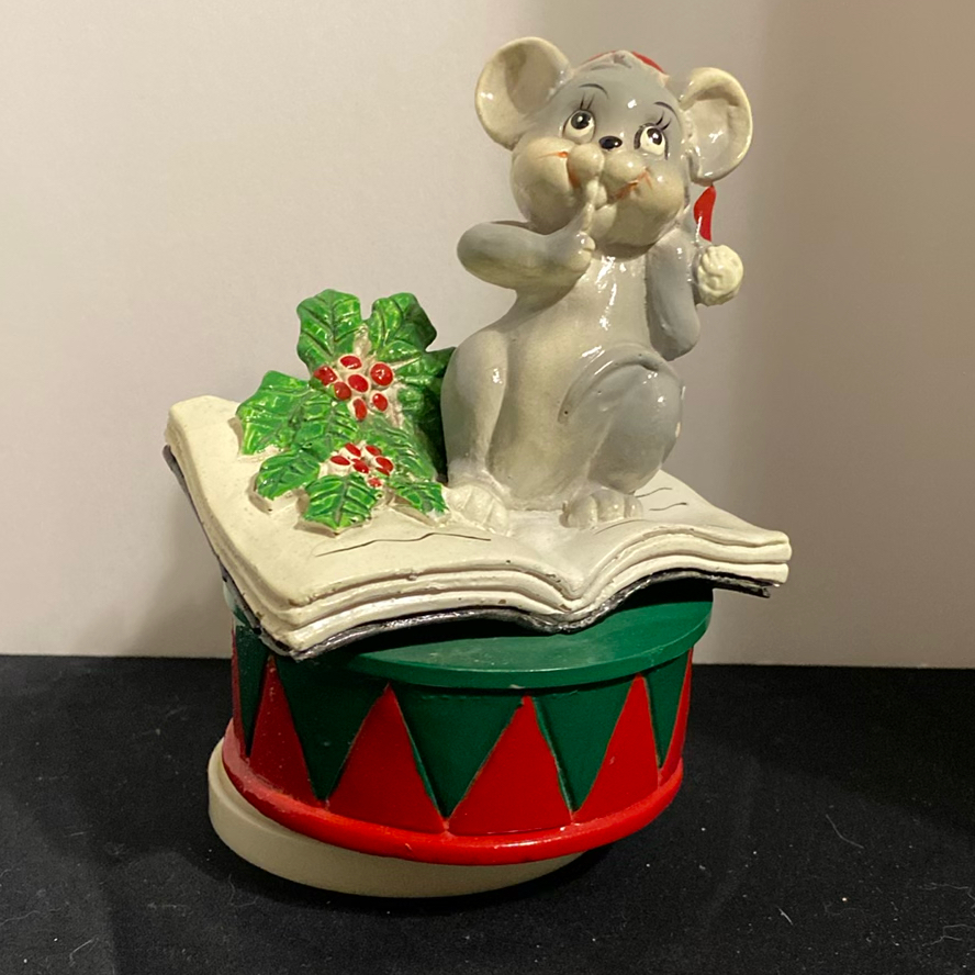 Vintage Mouse Music Box