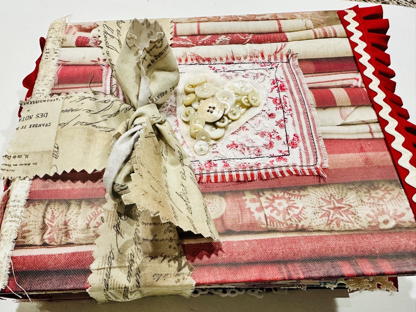Home Sewn-French Inspired Waterfall Journal | Planner | Art/Sewing ...