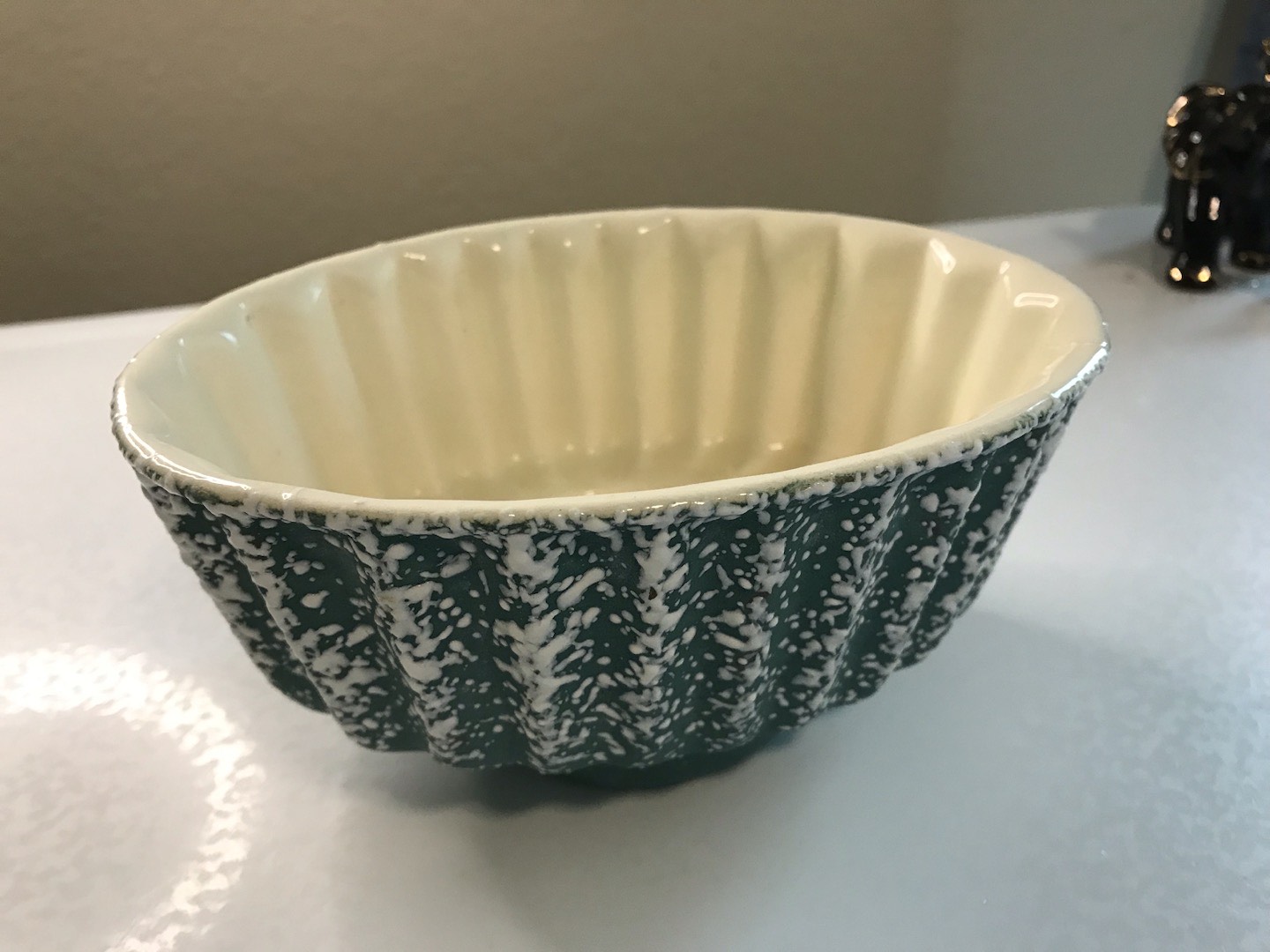 Vintage 1957 Lane & Co. Pottery Van Nuys CA P448 Turquoise White ...