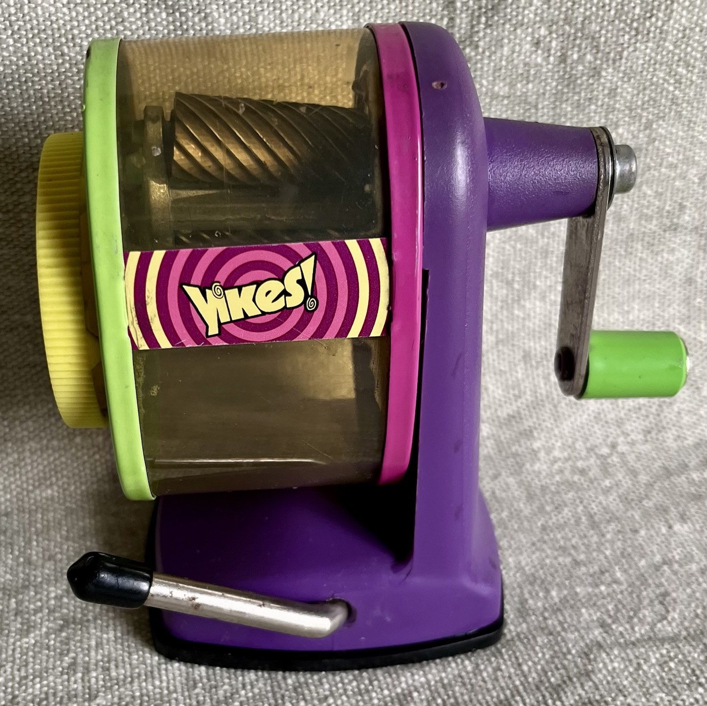 Vtg Nickelodeon Yikes! Desktop Pencil Sharpener 90s Retro Neon Colors ...