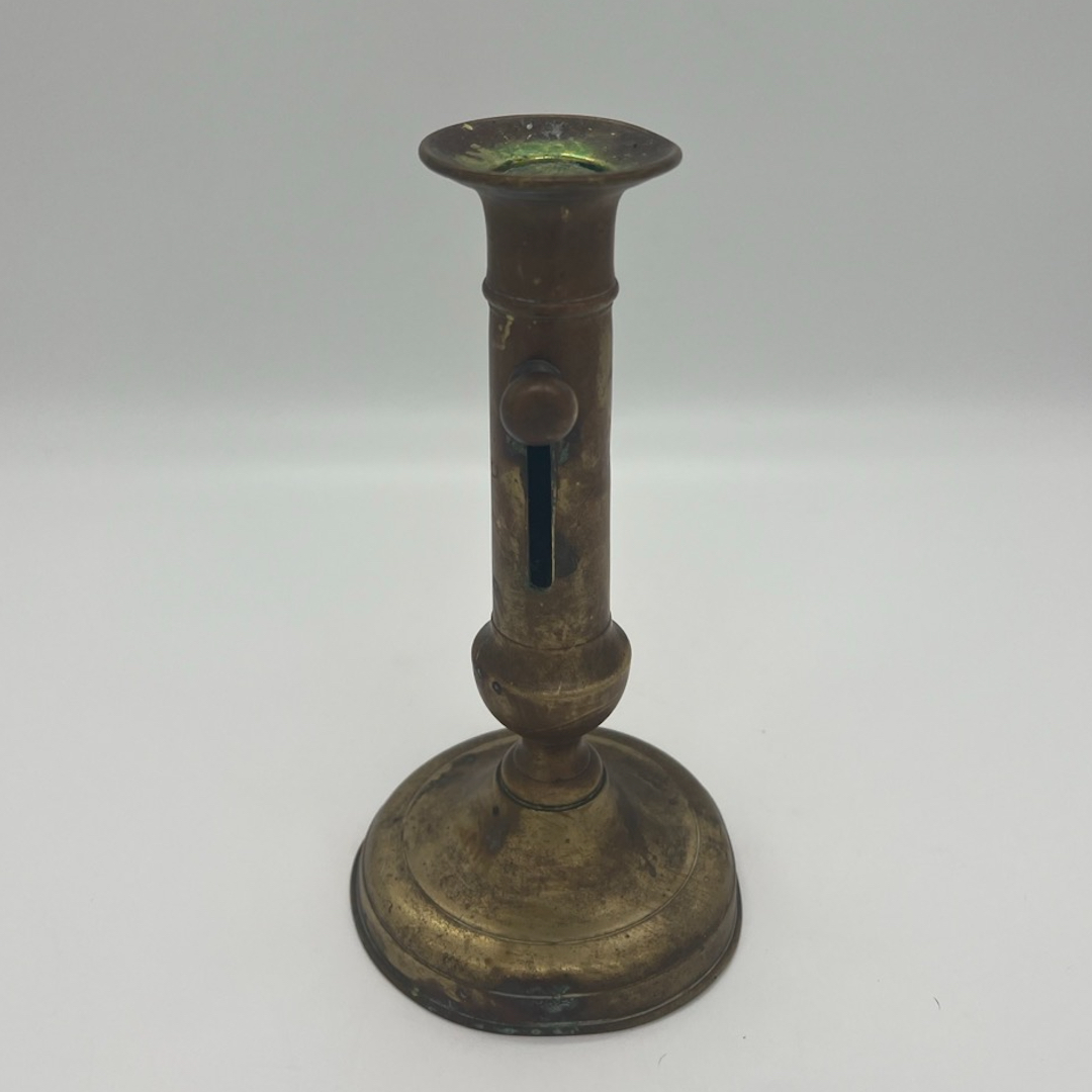 Vintage Antique? Brass Push Up Candle Holder Well Loved Beautiful ...