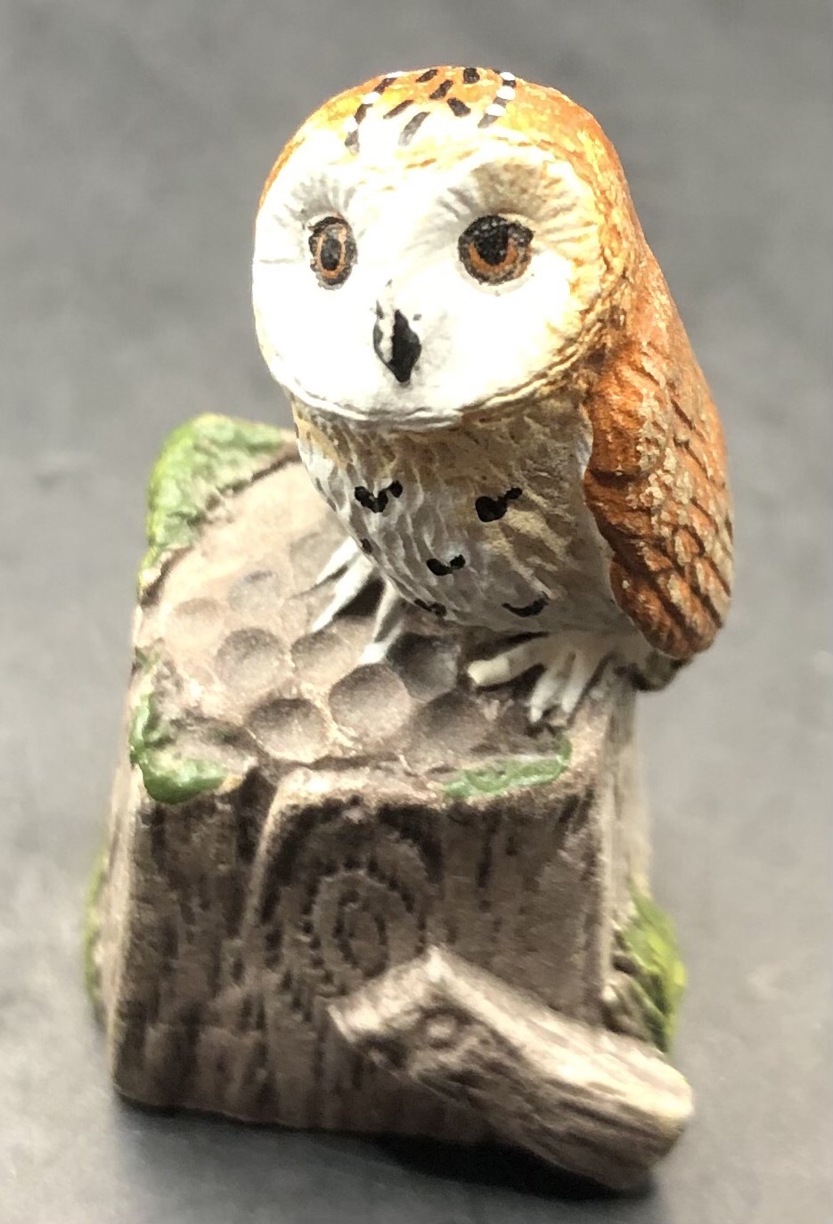 #04 - Adorable Made In England Pewter Owl Thimble