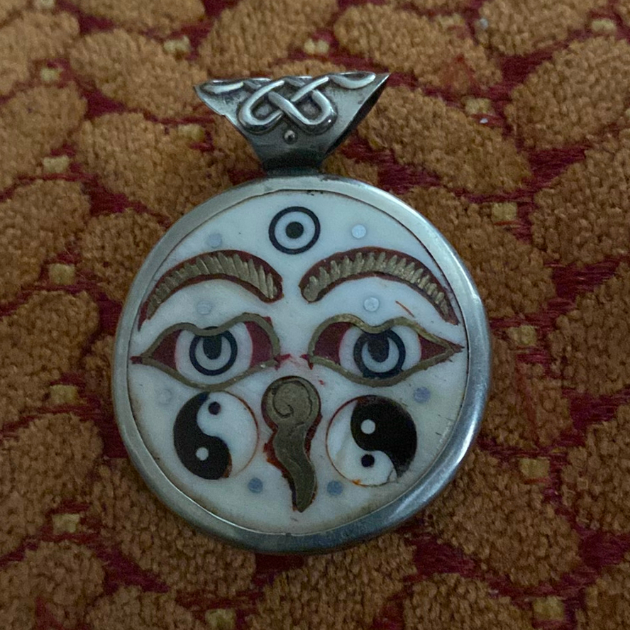 Sterling Silver Tibetan Sun Charm