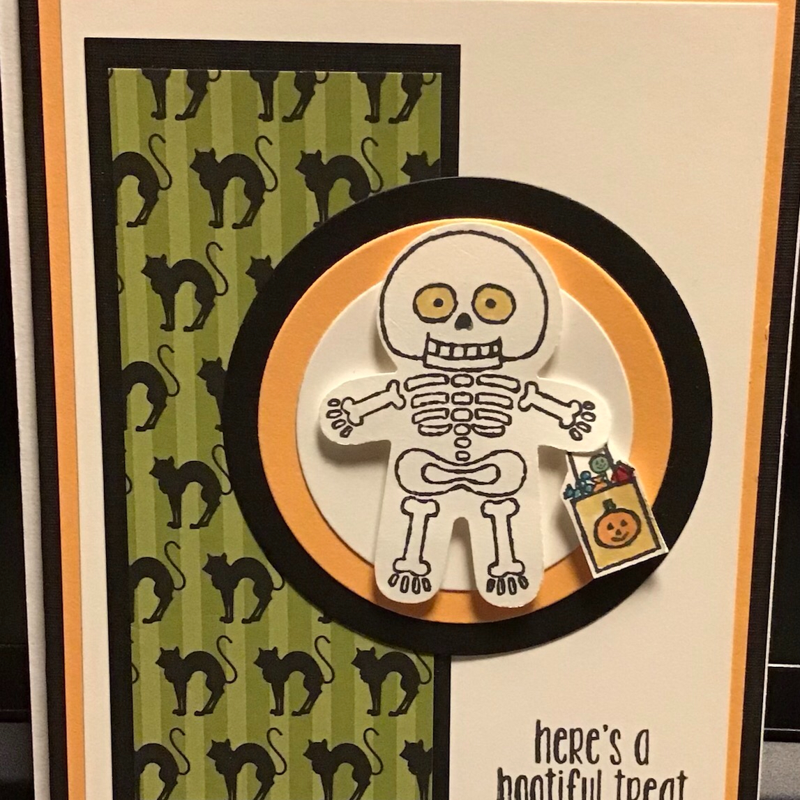 Halloween Skeleton card