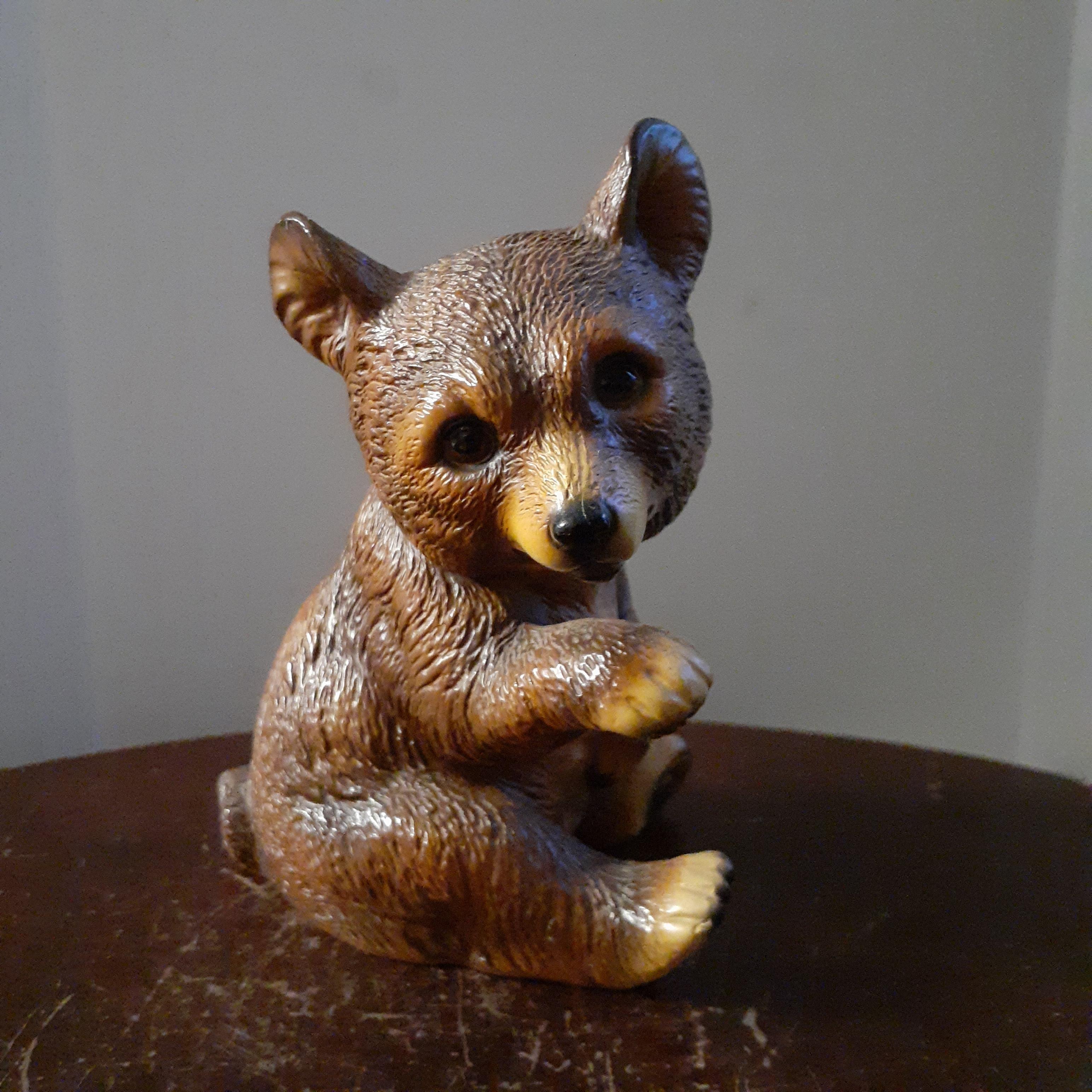 Sitting Brown Bear Figurine