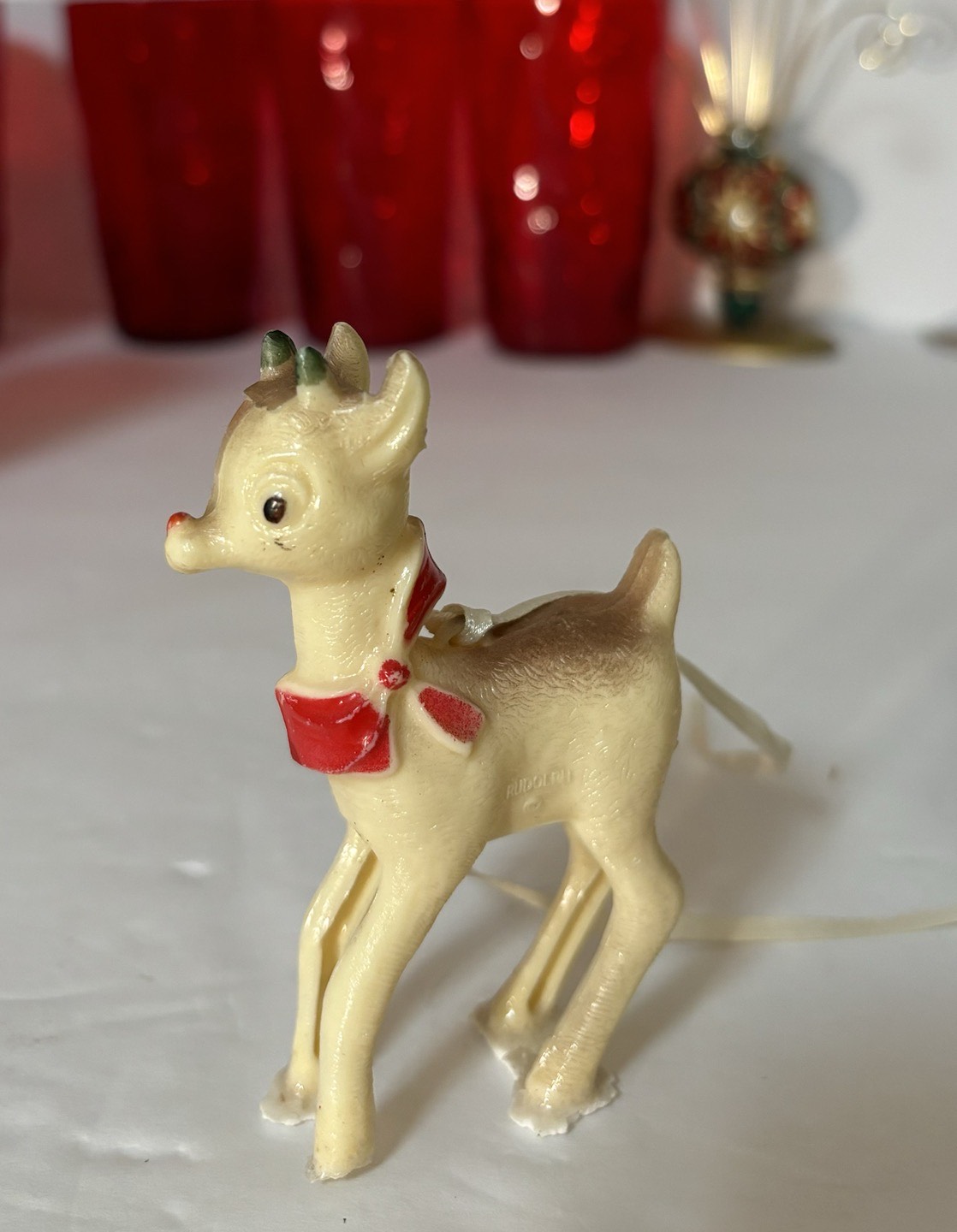 #16 50’s Kitsch 3” Rudolph The Red Nosed Reindeer ~ Christmas Marked ...