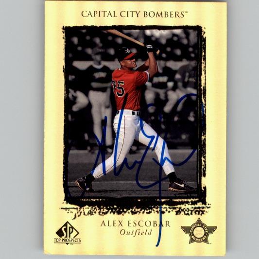 Alex Escobar Signed Capital City Bombers 1999 Upper Deck SP Top ...