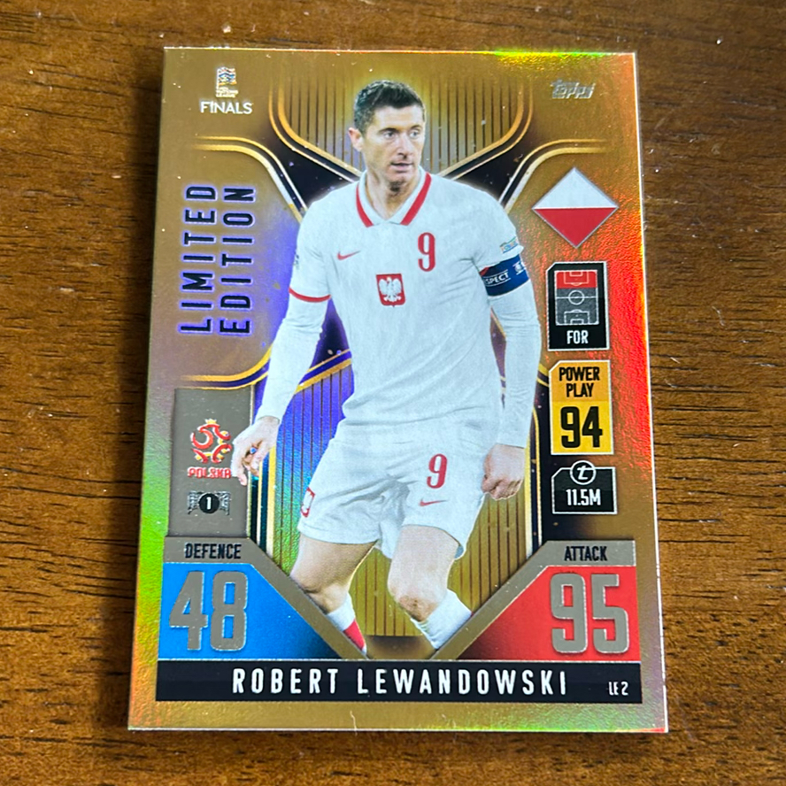 2022 Match Attax 101 Uefa Nations League Robert Lewandowski Gold ...