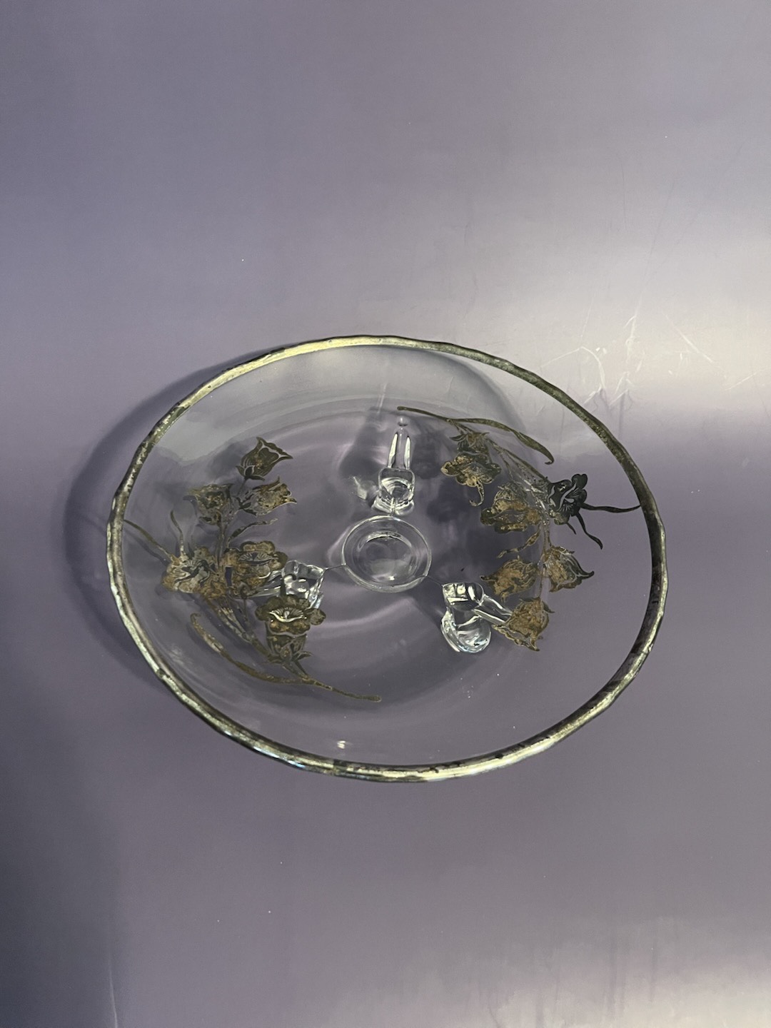 Vintage Silver City Flanders Poppy Sterling Silver Overlay Crystal 3 ...