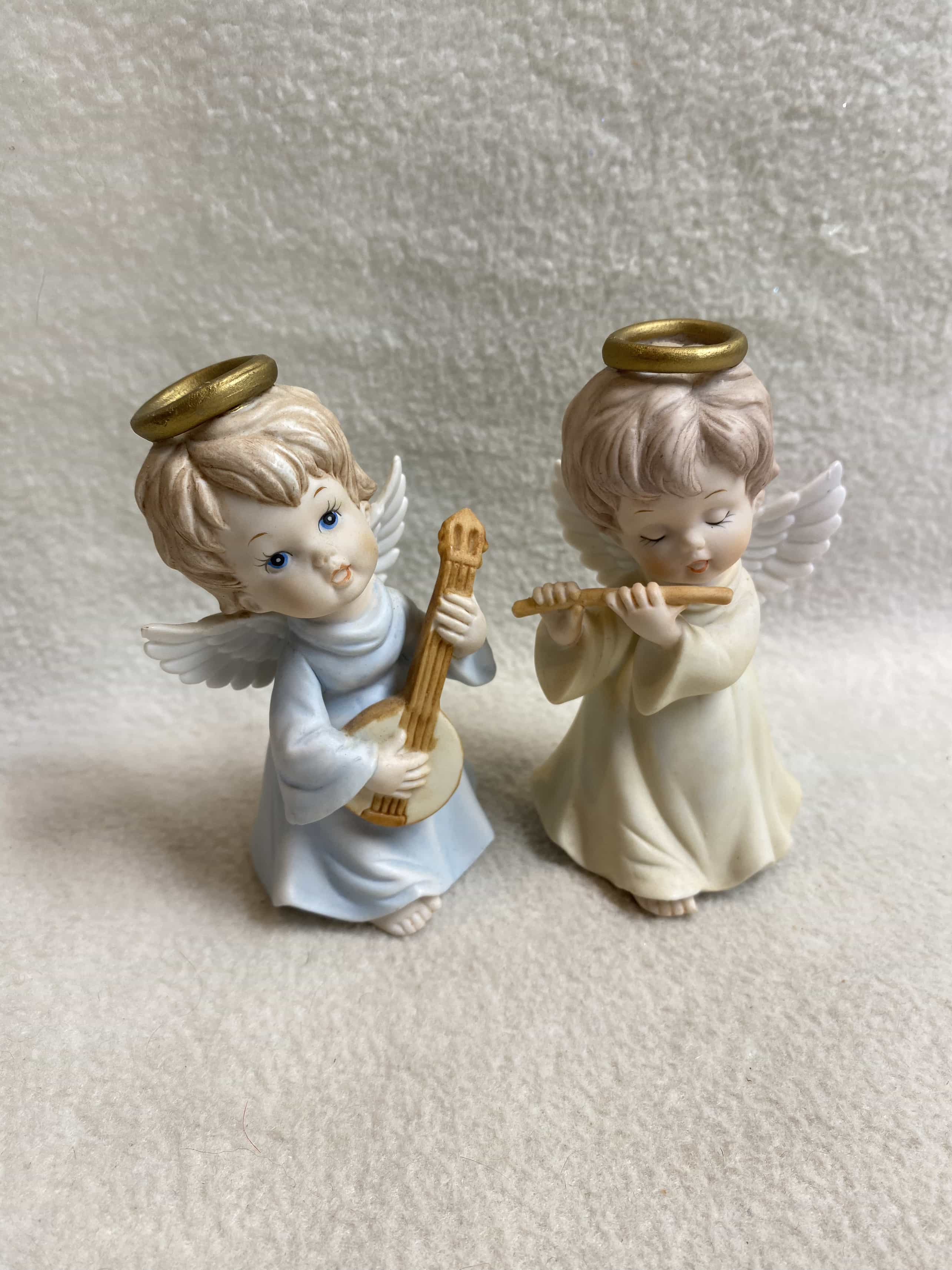 Vintage Lefton Christopher Collection Musical Angel Figurines - Set of ...