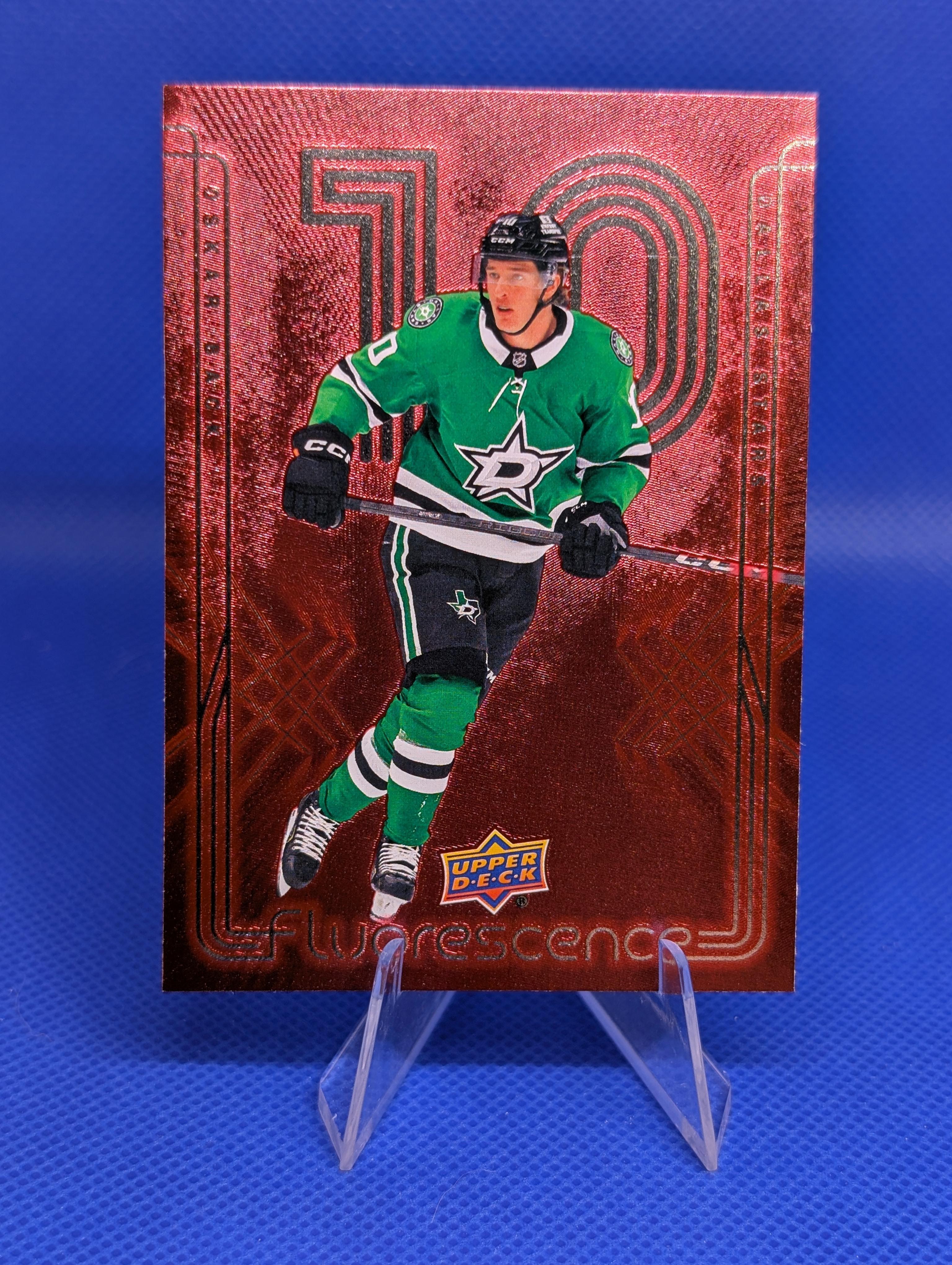 2024-25 UD S2 Fluorescence Red Oskar Back - Dallas Stars