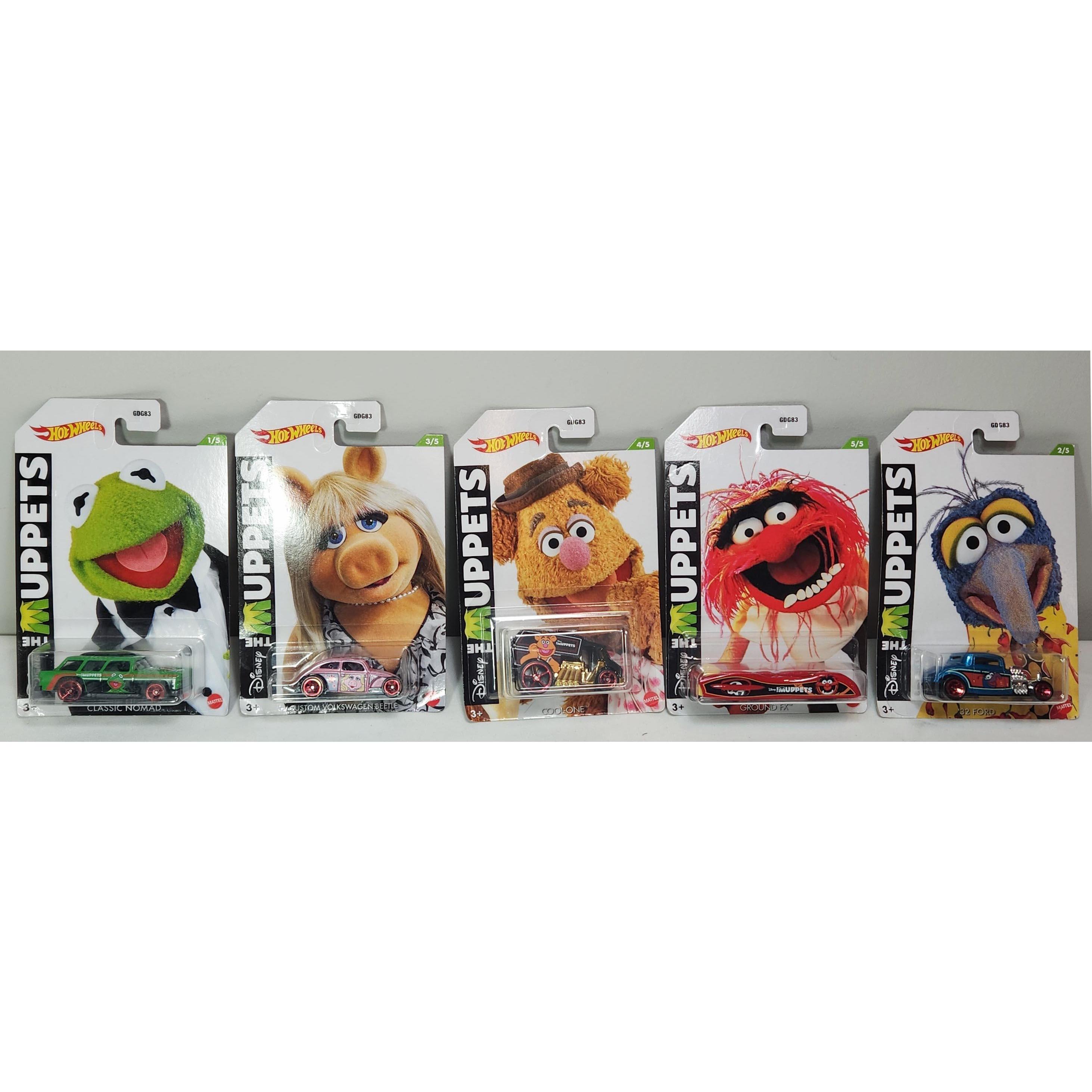 Hot Wheels Disney MUPPETS Complete Set of 5 - Nomad Volkswagen Beetle ...