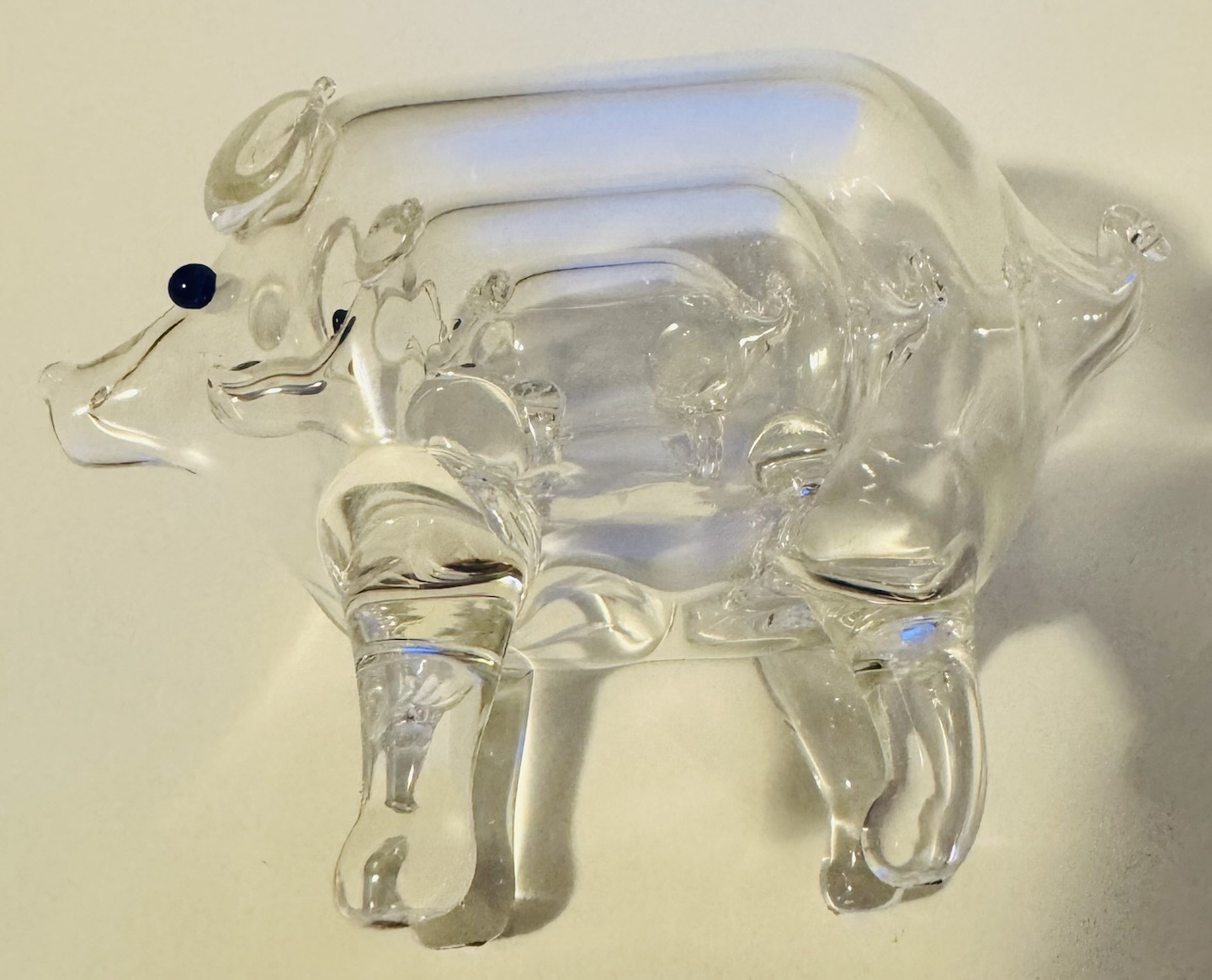 Unique Vintage Blown Glass Pig - 3 Pigs In One - Pig Inside A Pig ...