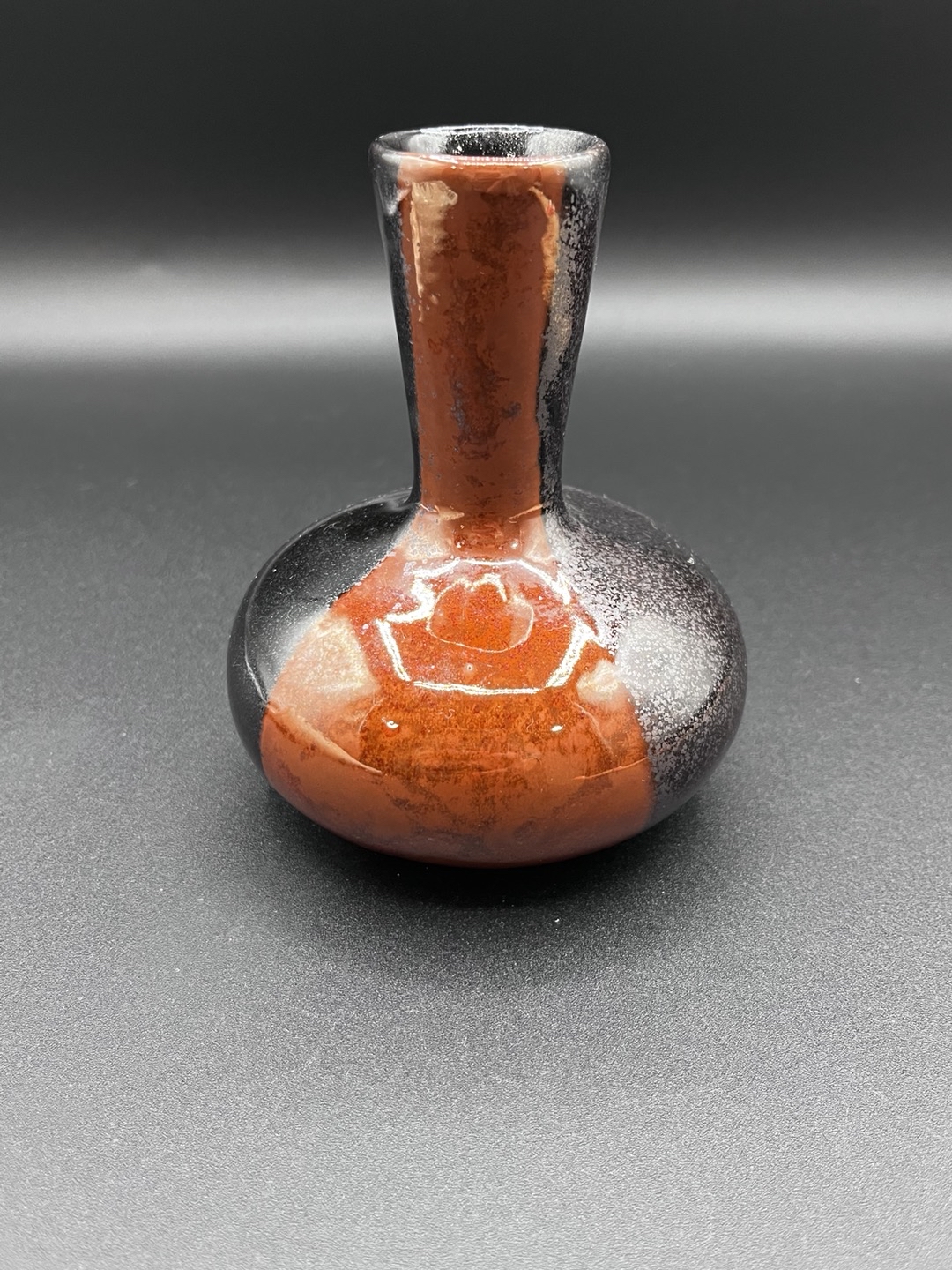 Brown & Black Big Bottom Vase