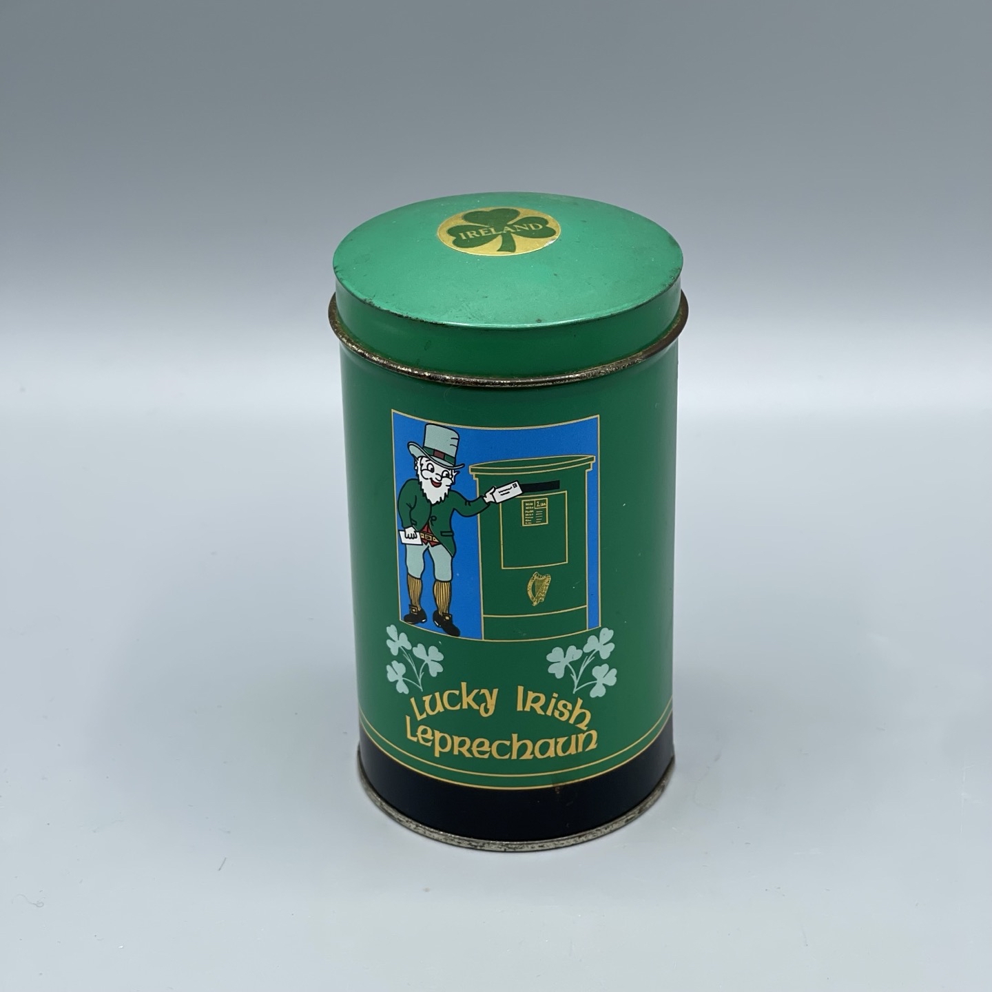 Lucky Irish Leprechaun Money Box Tin