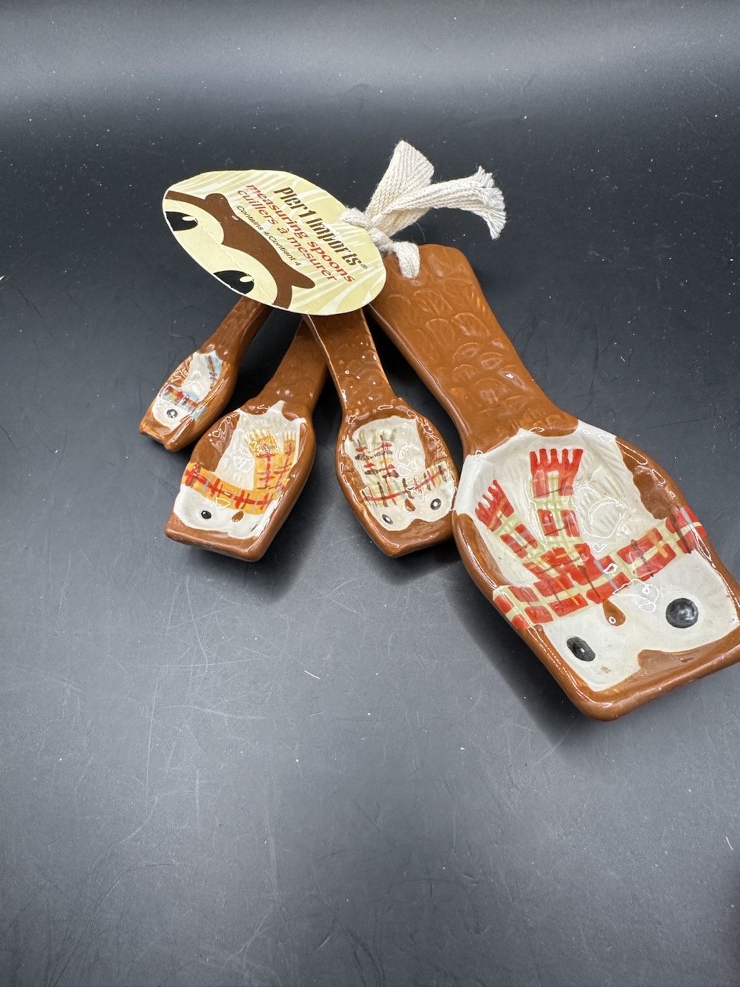 Pier 1 Imports Chilly Billy Owl Measuring Spoons - Vintage