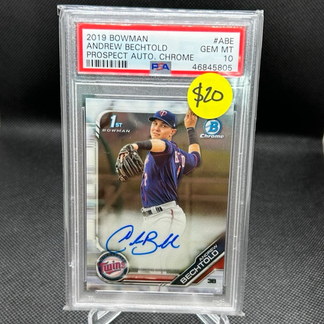 2019 Bowman PSA 10 Andrew Bechtold