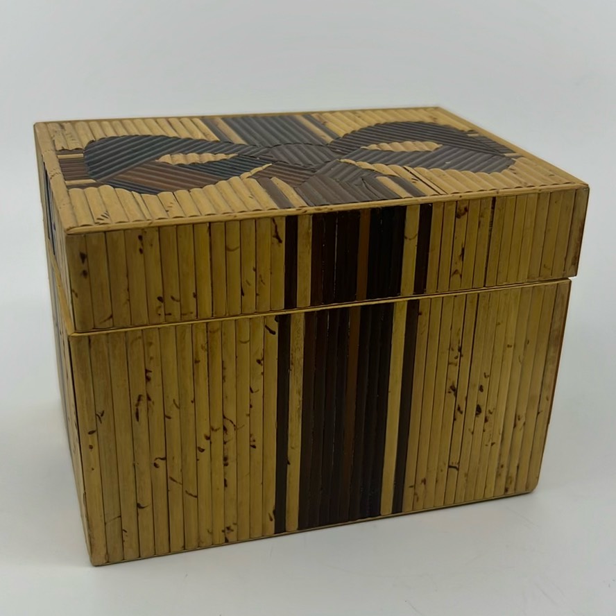 Inlaid Bamboo Bow Wooden Box Fabric Hinge Philippines 3.5x5 4H 🎉Thx For ...