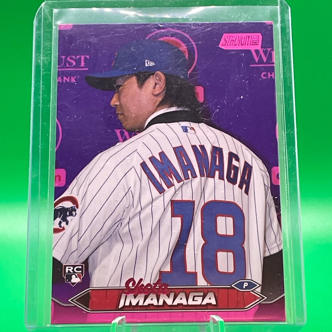 Shoto Imanaga 2024 Topps Stadium Club Pink Foil RC Chicago Cubs