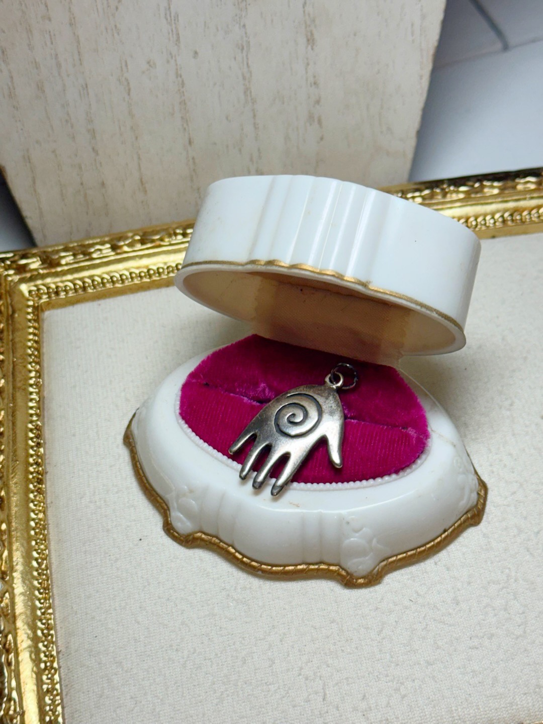 Sterling Ohm Hand Pendant