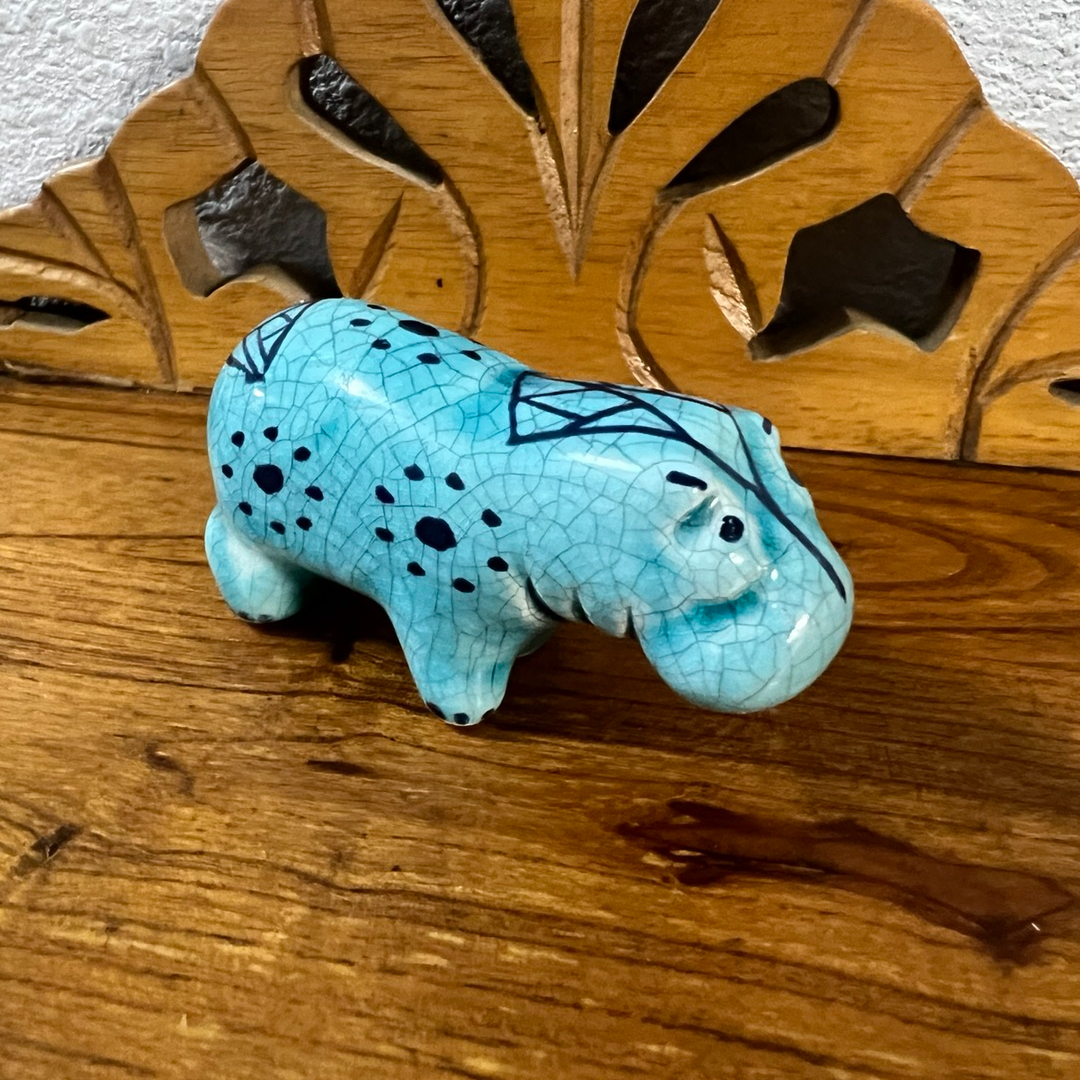 BMPL Hippo British Museum Egyptian Replica Faience Style Pottery ...