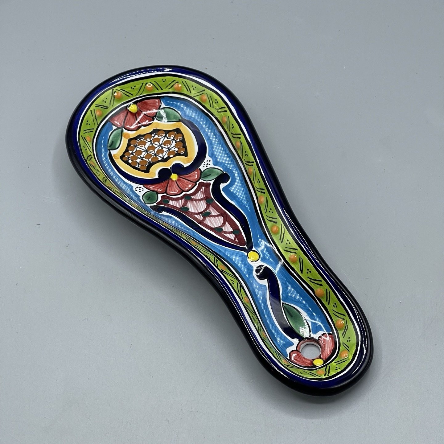 Tonala Mexican Pottery Spoon Rest