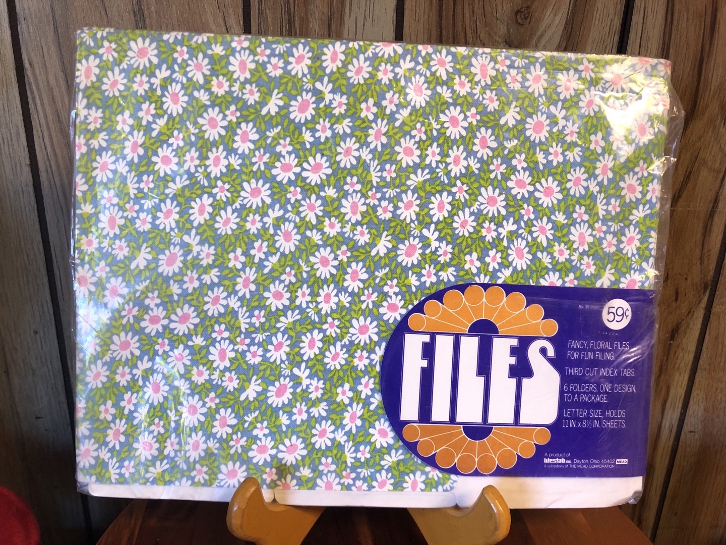 NOS Floral File Folders