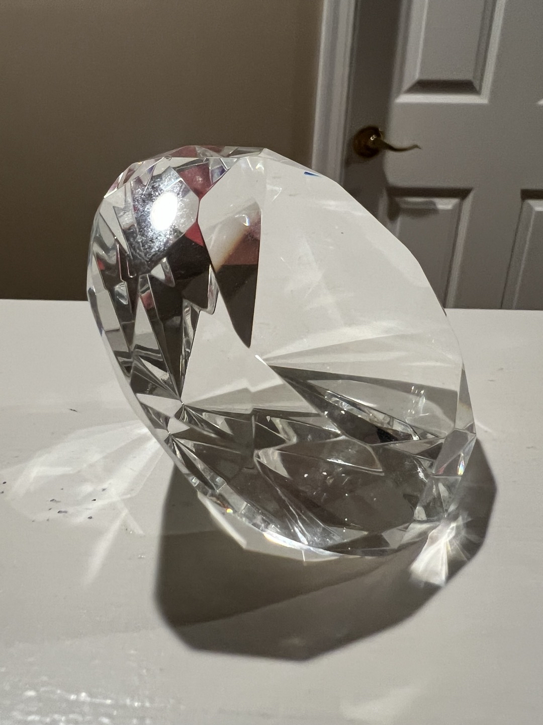 5- Multifaceted Diamond Paperweight