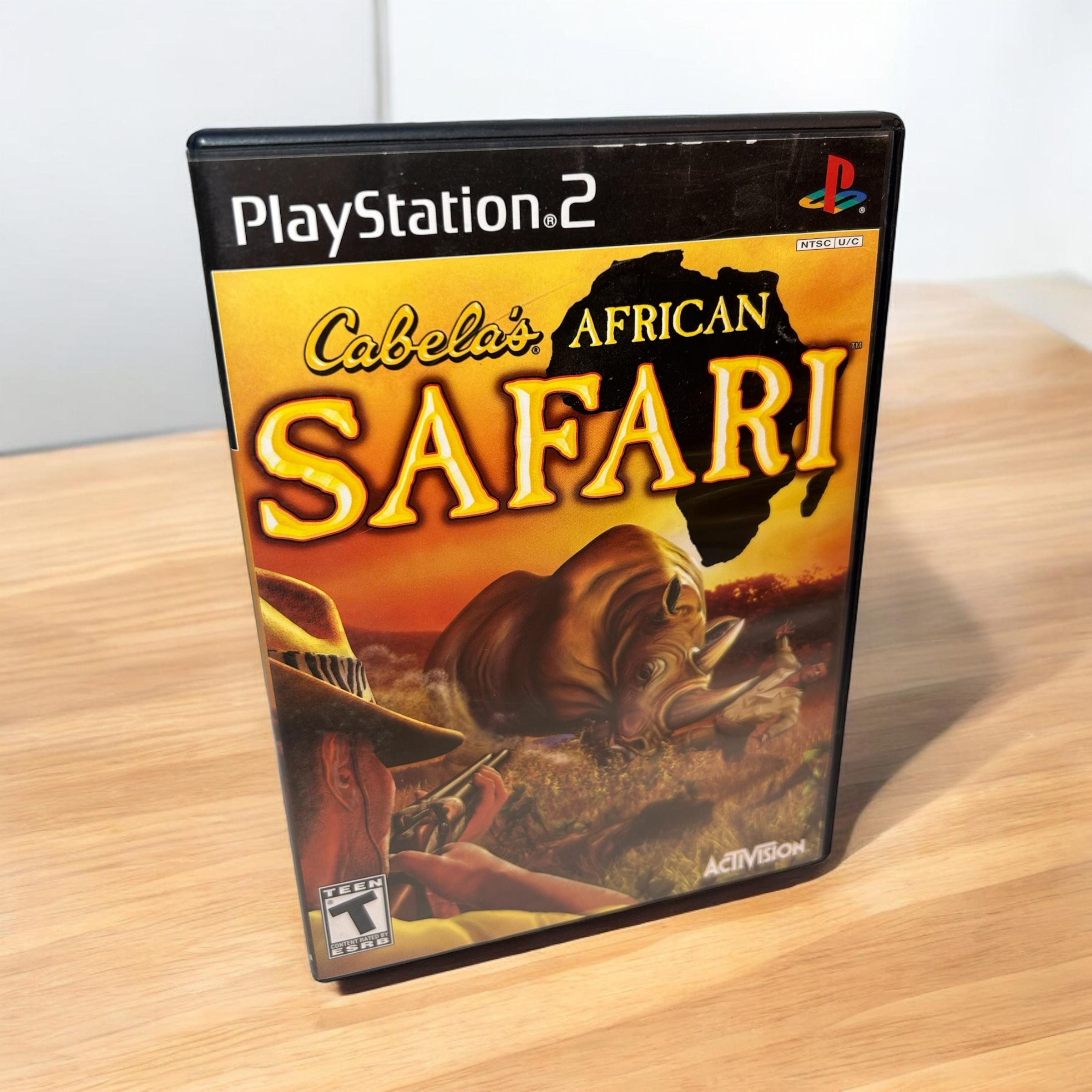 Sony PlayStation 2 PS2 Cabela's African Safari Complete CIB Black Label