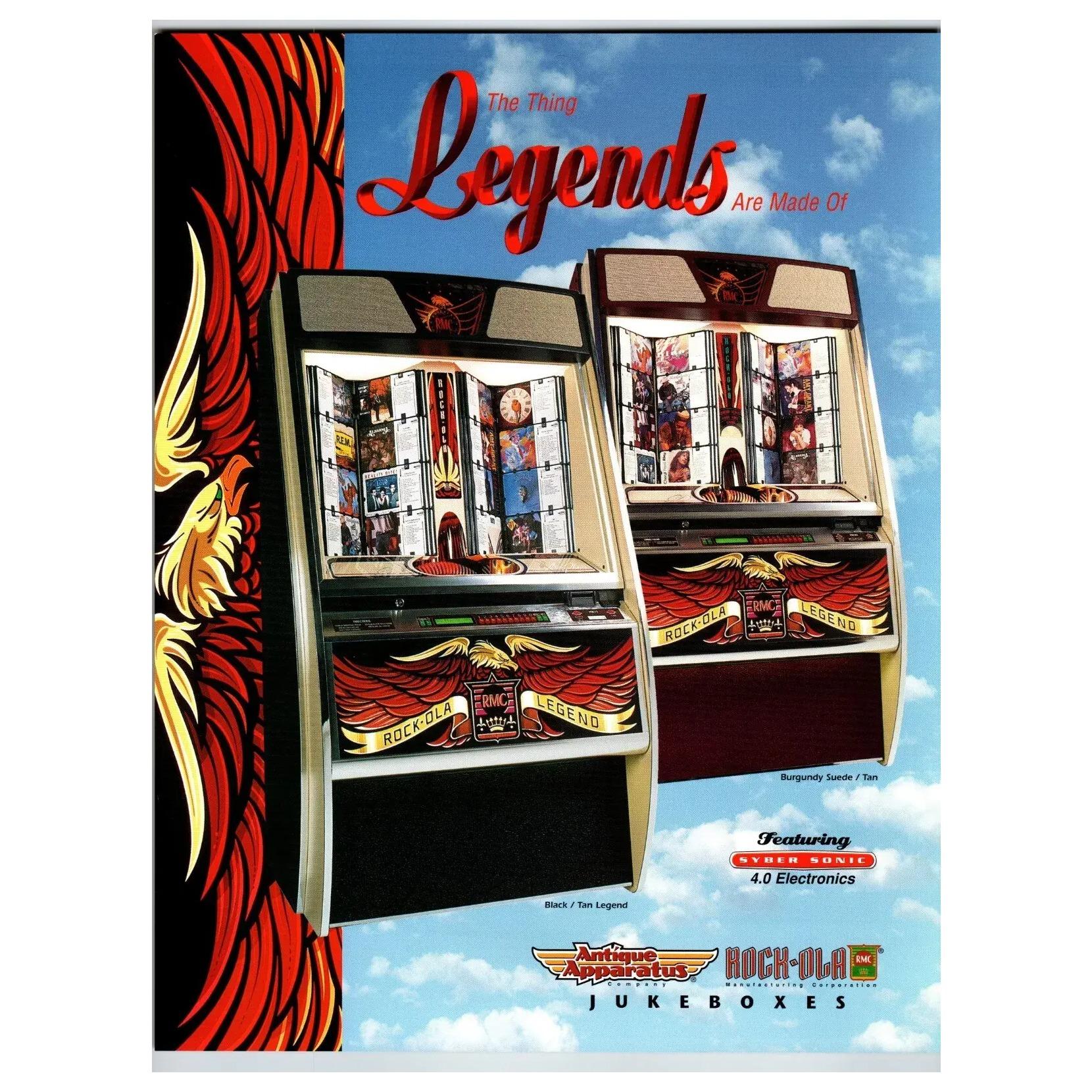 Black Legends Jukebox FLYER 1998 Unused Original Phonograph Artwork ...