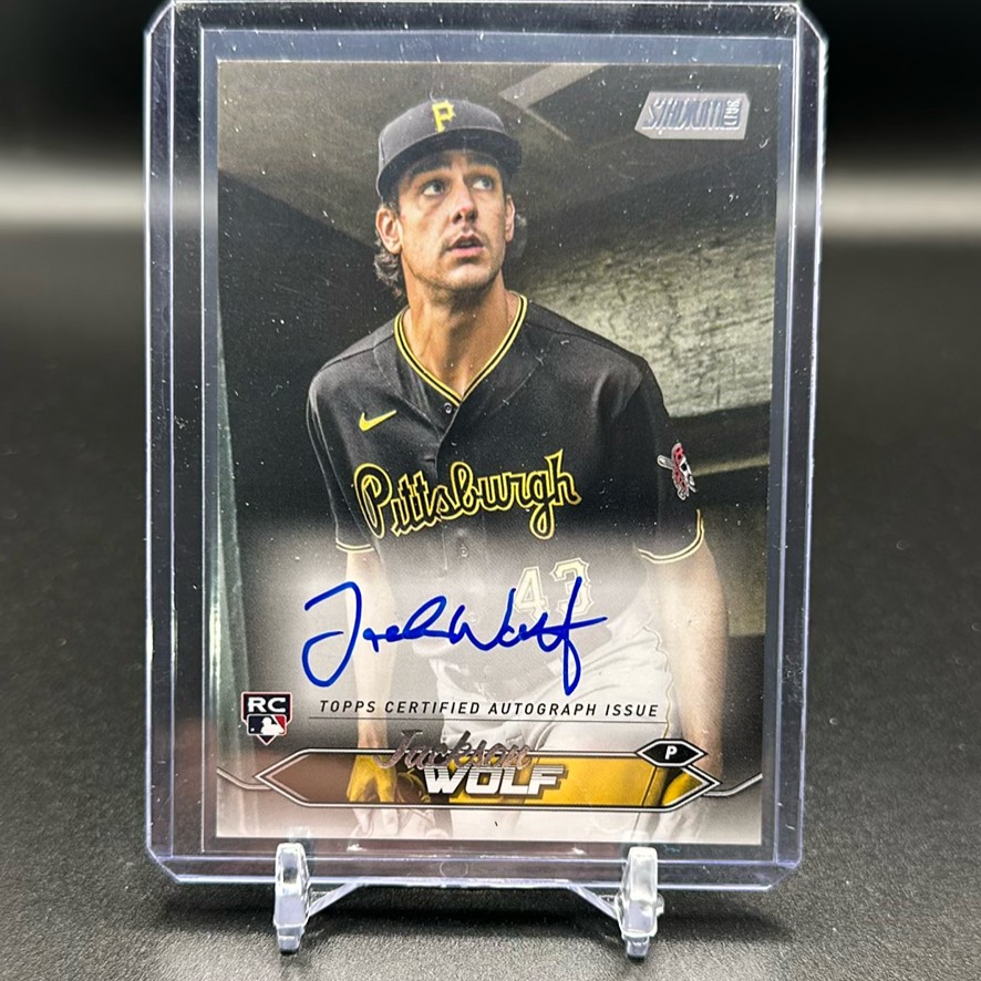 Jackson Wolf 2024 Topps Stadium Club RC Auto Pittsburgh Pirates