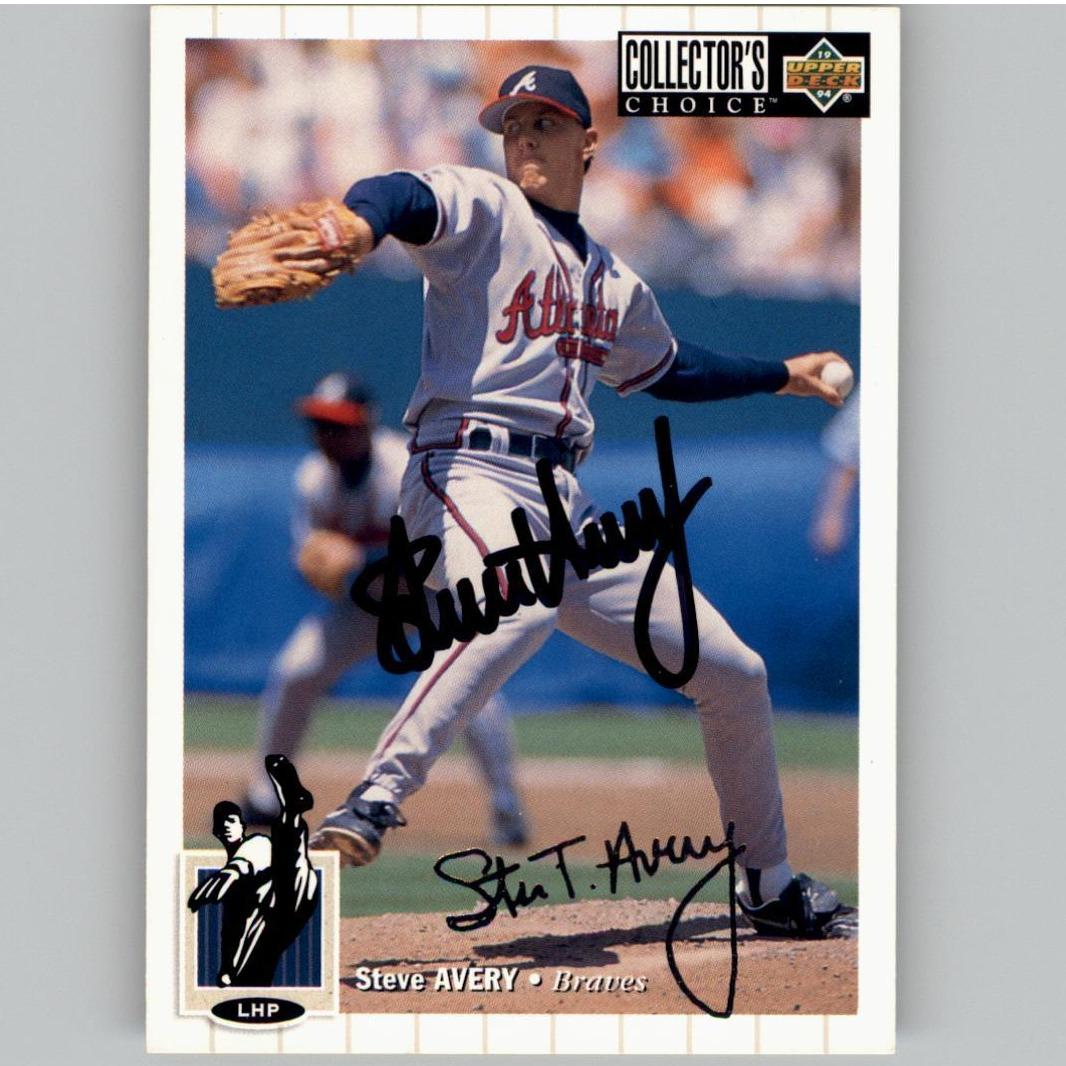 Steve Avery Signed Atlanta Braves 1994 Upper Deck Collector's Choice ...
