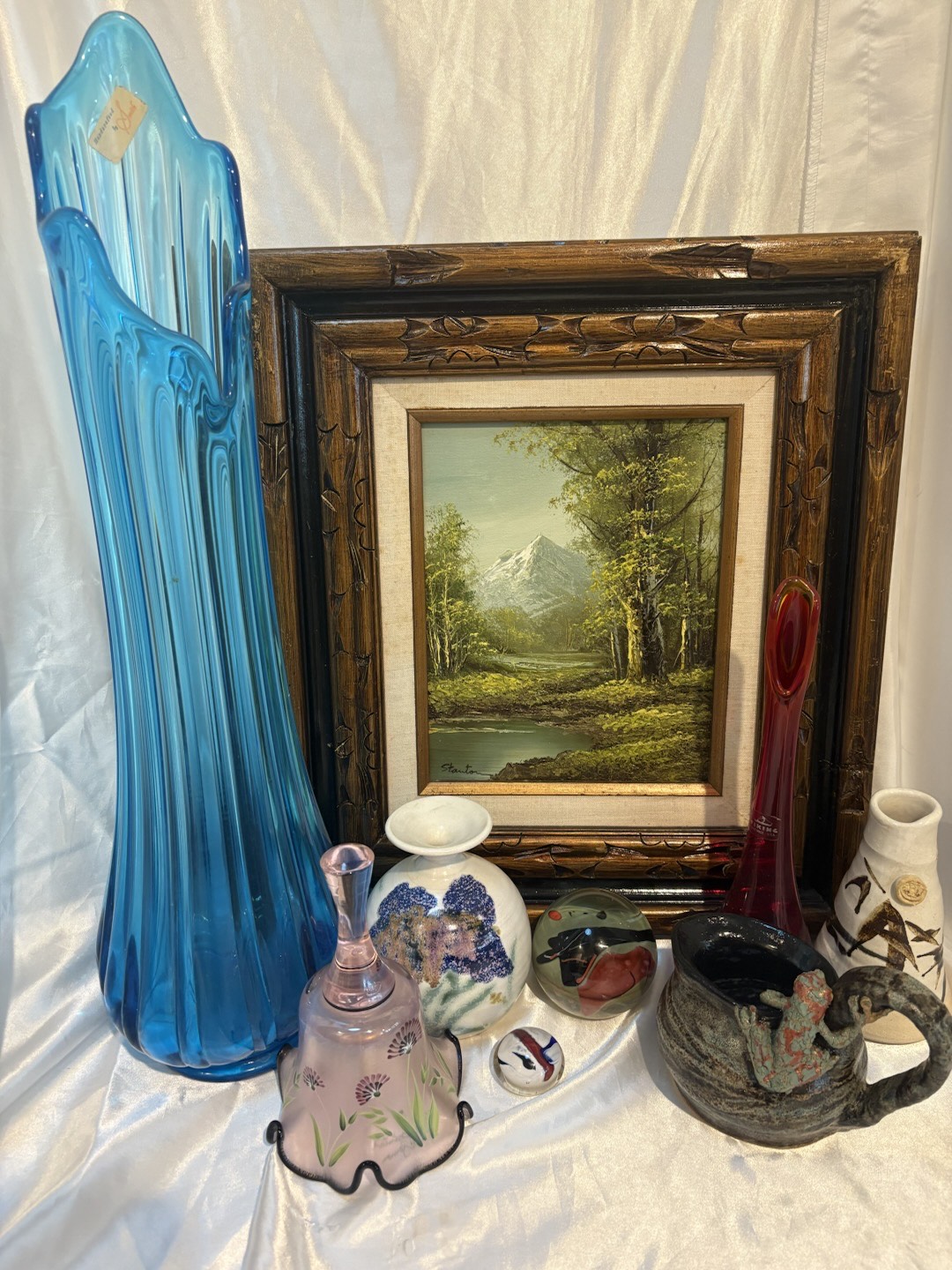 All Signed/Marked Items Glass, Art, Pottery PreBid Available