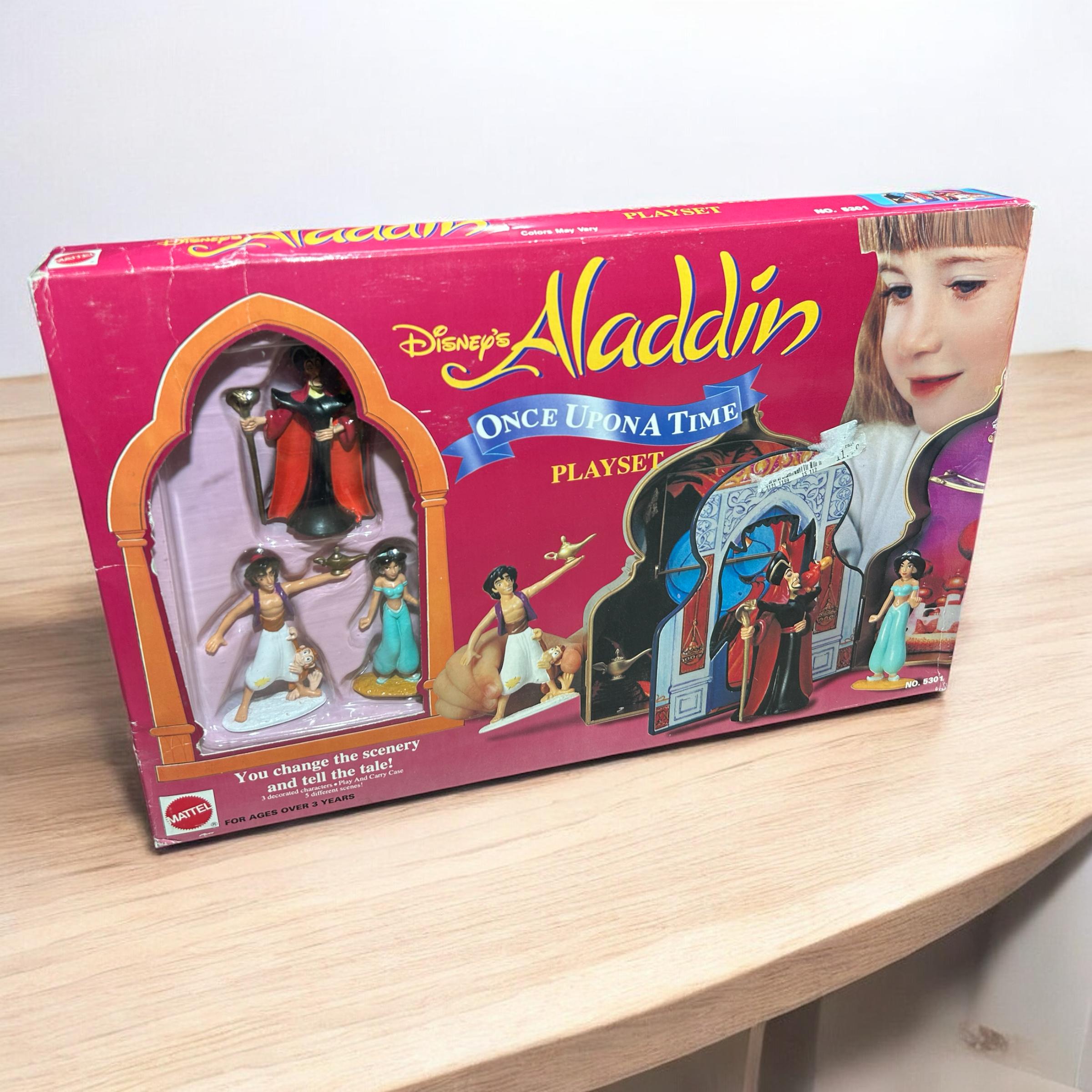 Vintage Walt Disney's Aladdin Once Upon A Time Playset Mattel #5301 NIB