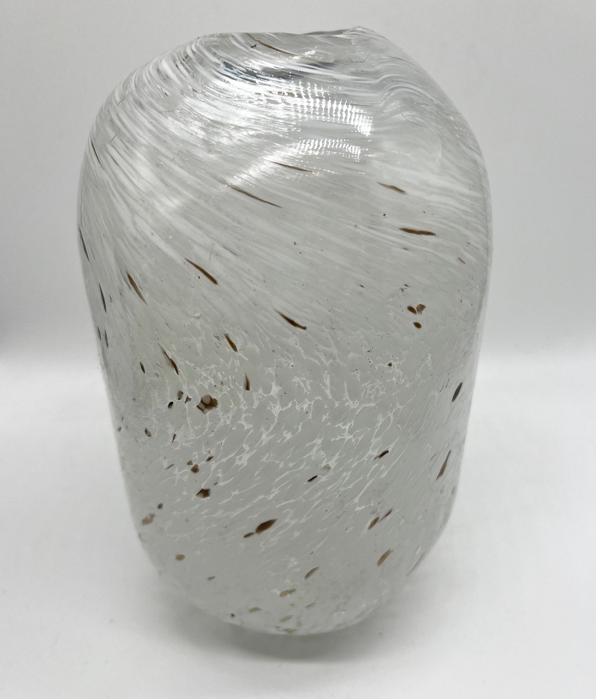 Vintage BLENKO Rock Vase Specialty Series by DON SHEPHERD Hand blown