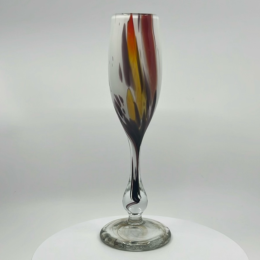 Holmegaard Cascade By Per Lutken Signed Champagne Flute Vase Circa 1975 ...