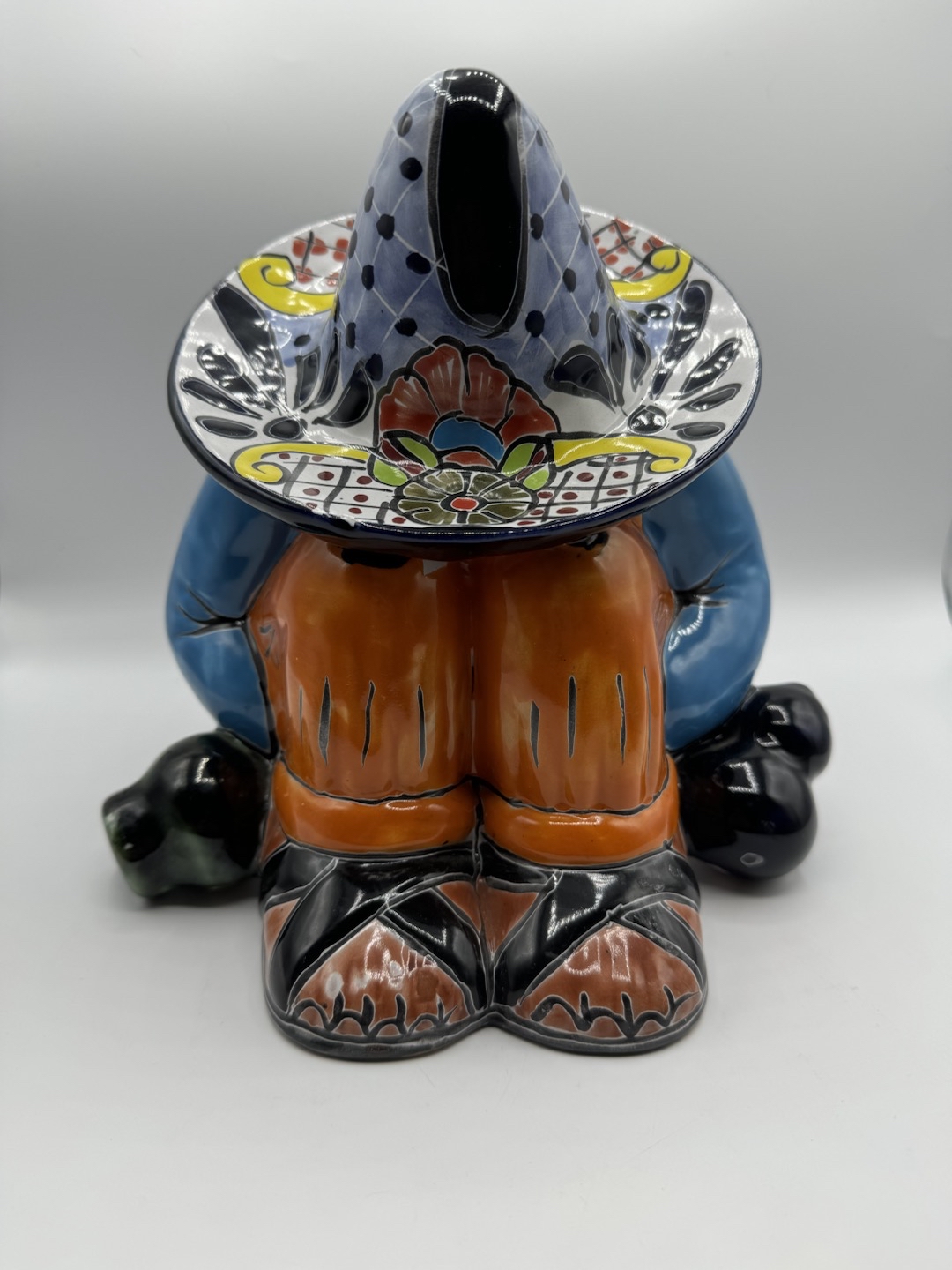 Talavera Statue Panchito Medium Multicolored Sleeping Man