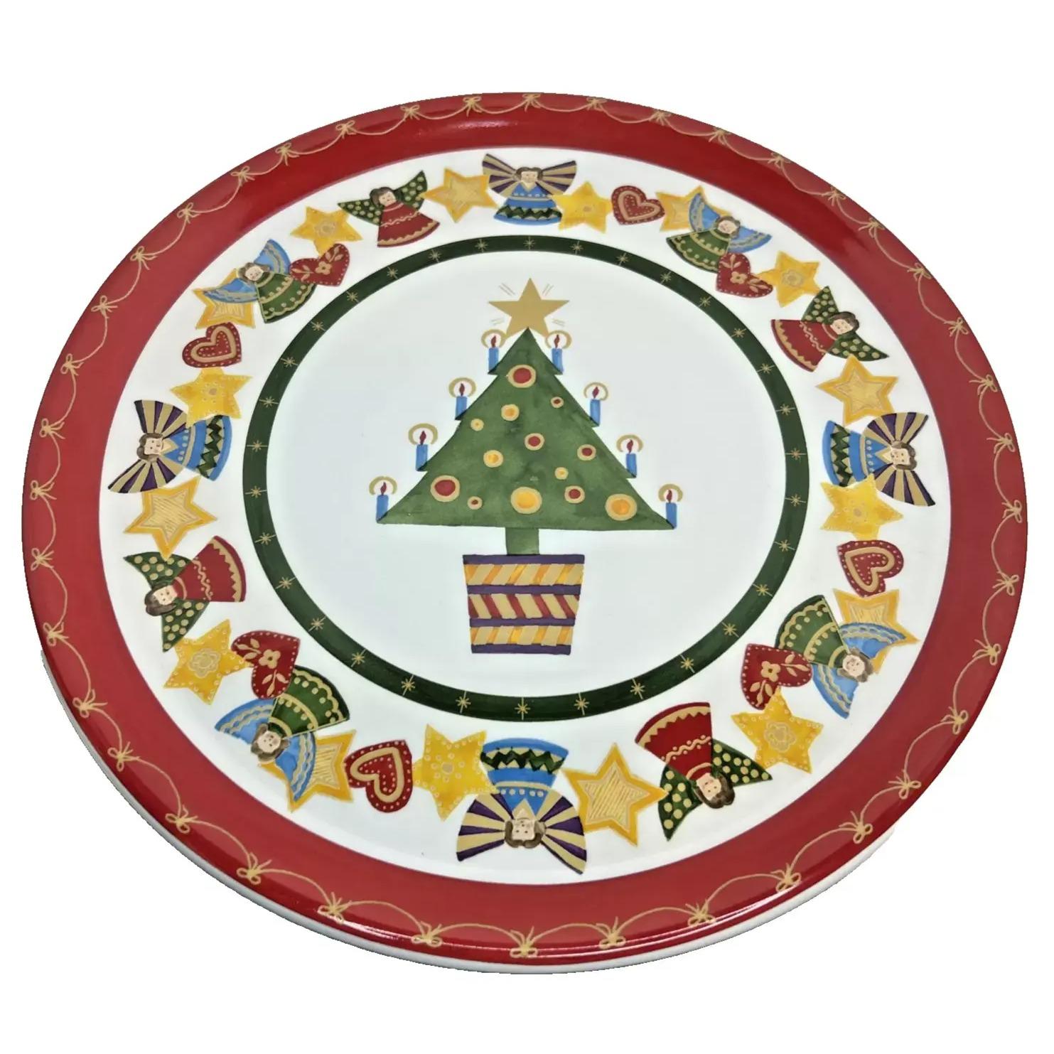 Vintage Christopher Radko "It's Christmas!" Cake Pedestal Stand ~ RB ...