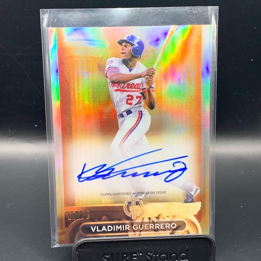2024 Topps Tribute Vladimir Guerrero Sr Auto /75 Montreal Expos
