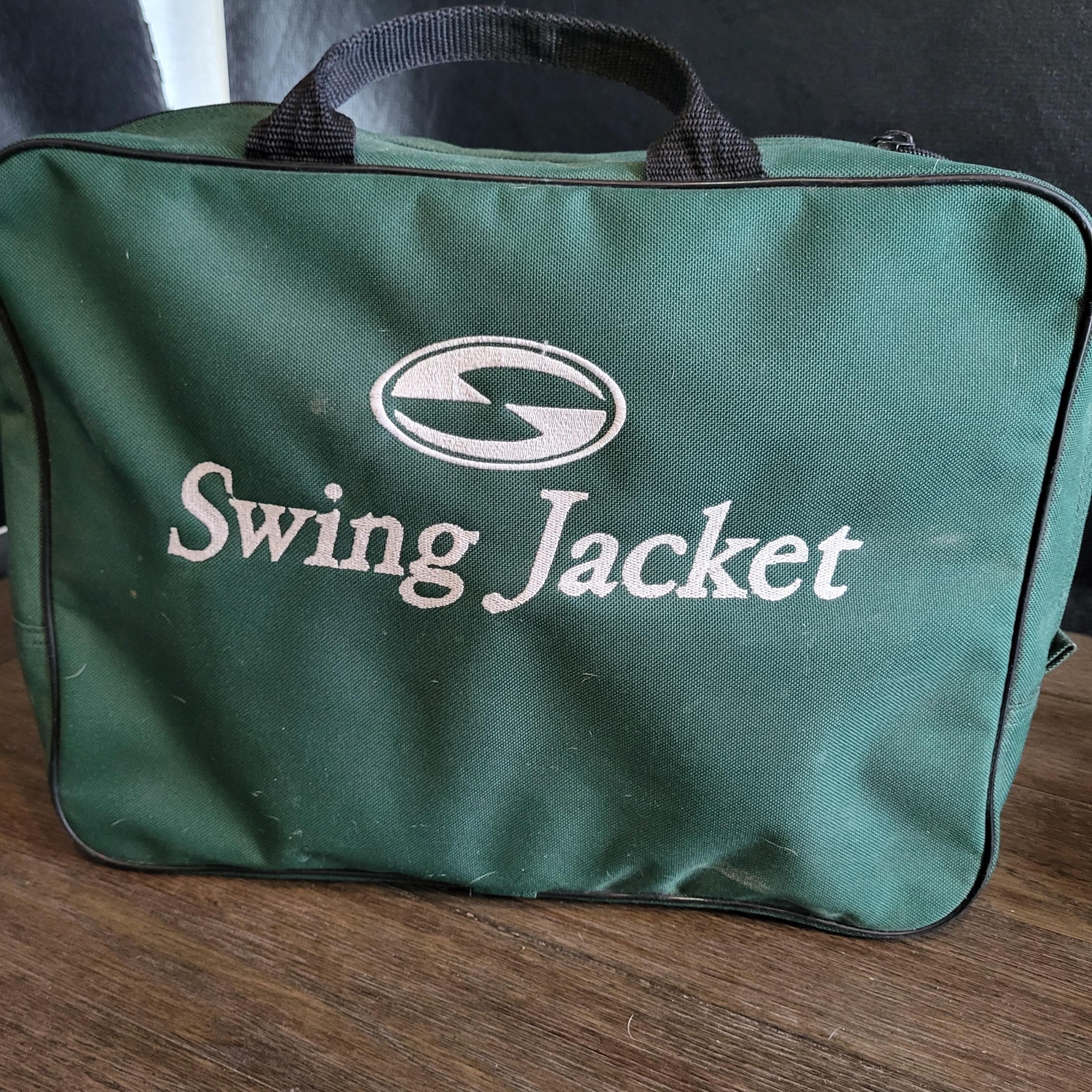 Swing Jacket Golf Training Practice Aid with Green Case Sports With VHS ...