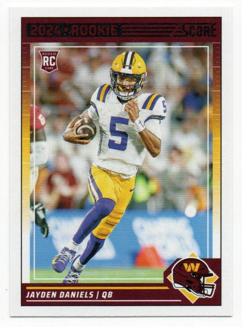 2024 Panini Score #302 Jayden Daniels Rookie Card