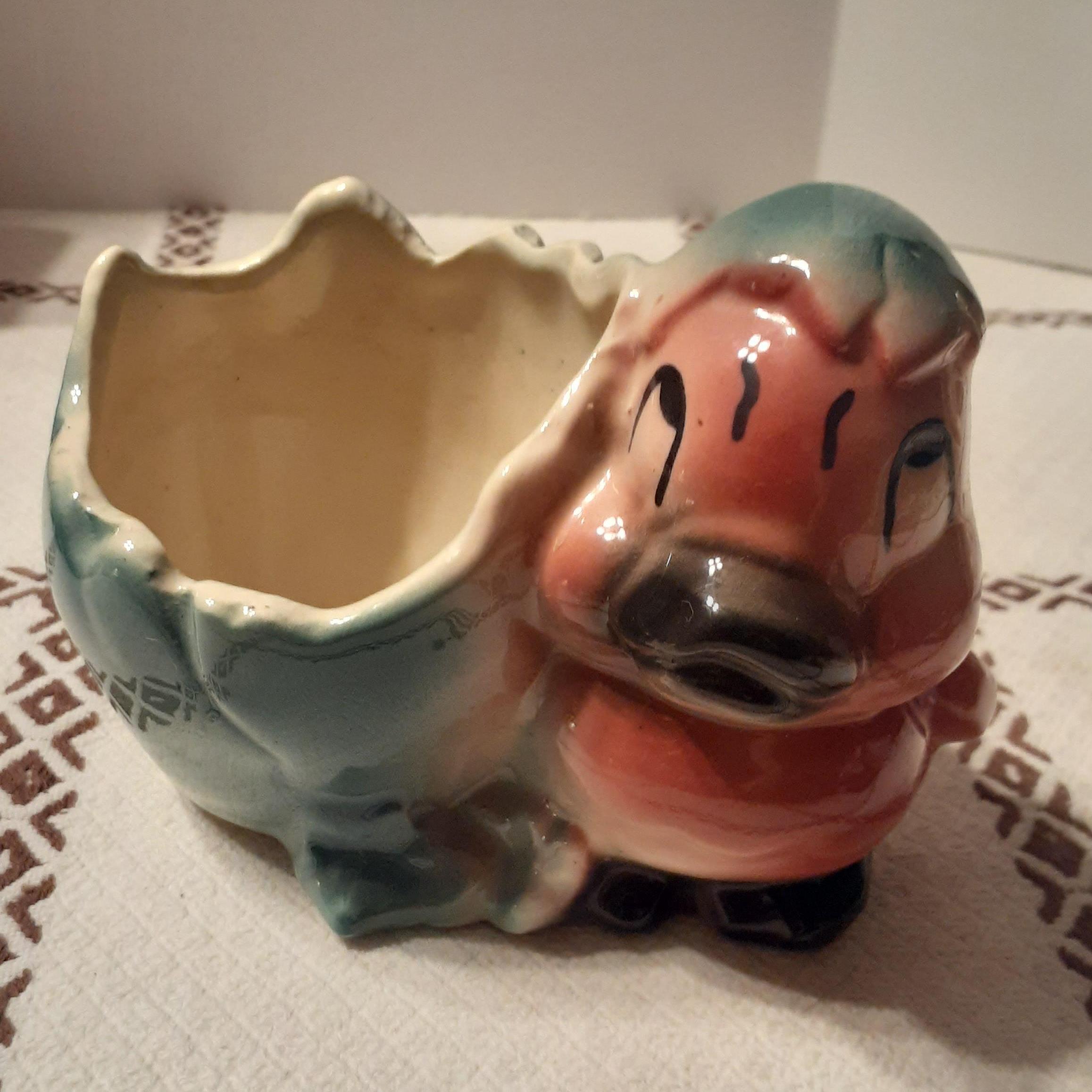Shawnee Pottery Baby Duck And Egg Planter