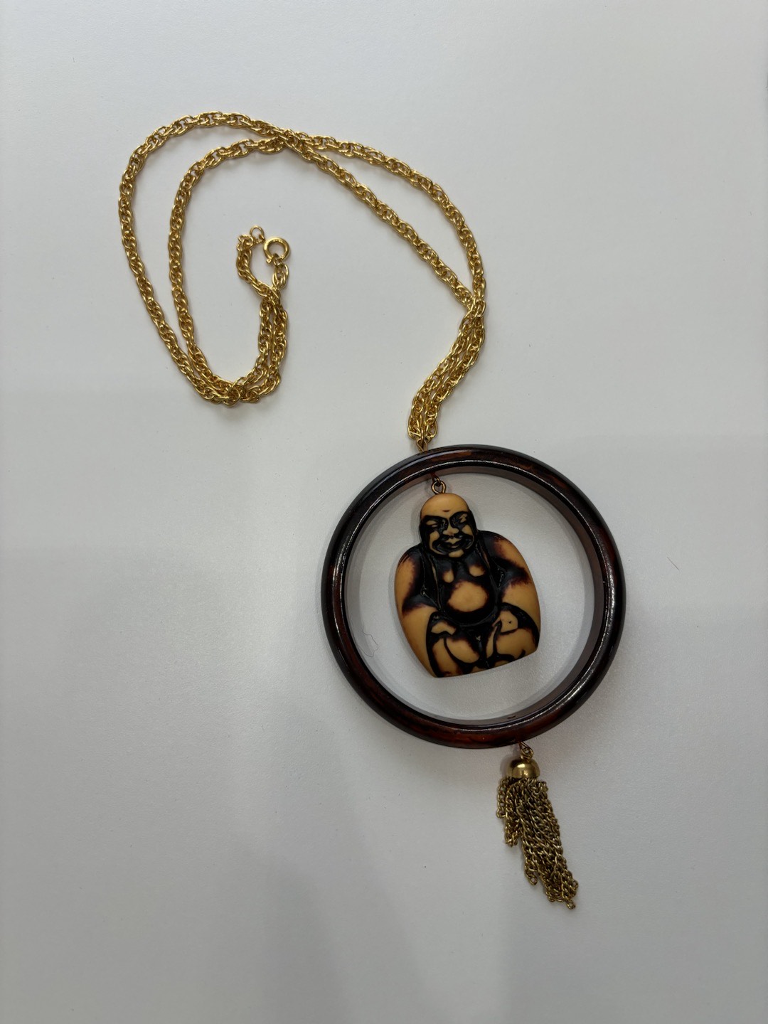 Bakelite Buddha Necklace