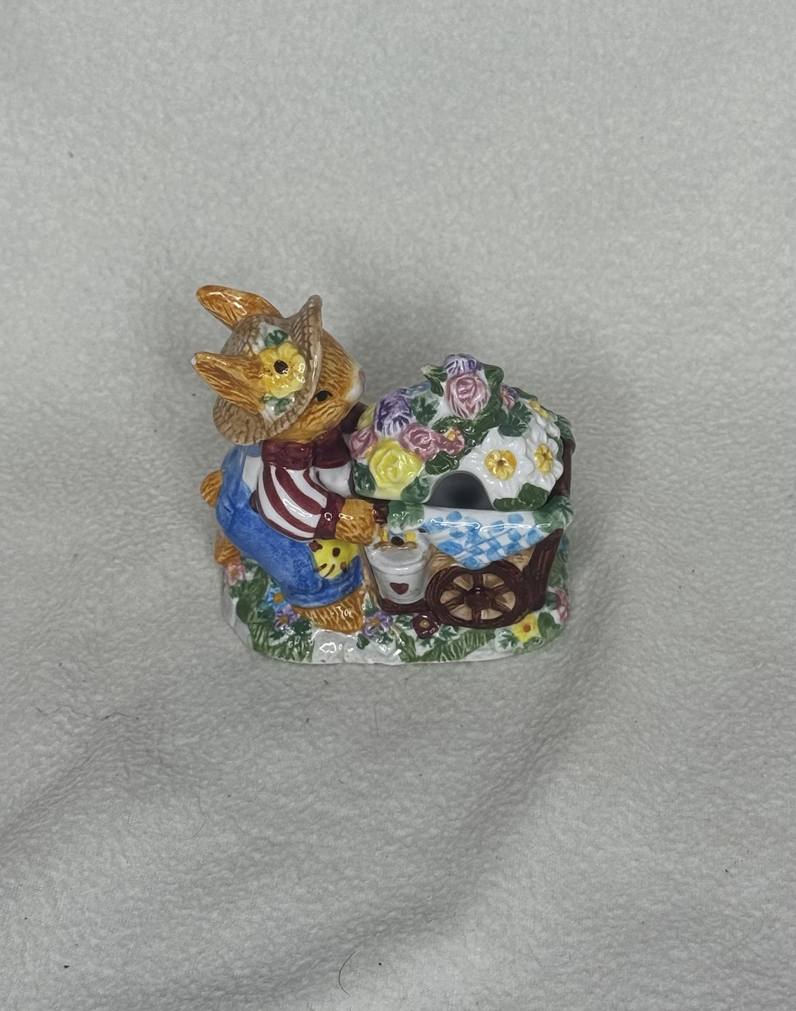 Vintage 1999 Mercuries Springtime Bunny Sugar Dish