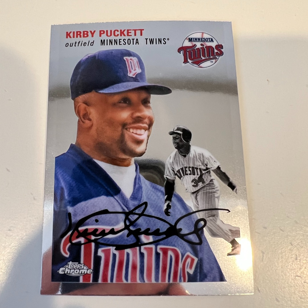 Kirby Puckett Platinum Anniversary Minnesota Twins